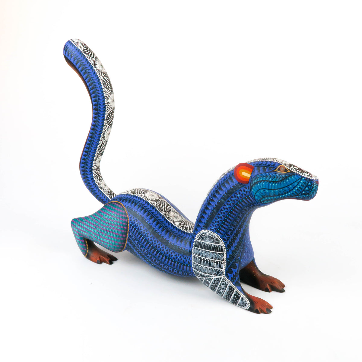 Beautiful Otter - Oaxacan Alebrije Wood Carving Sculpture - Nestor Mel ...