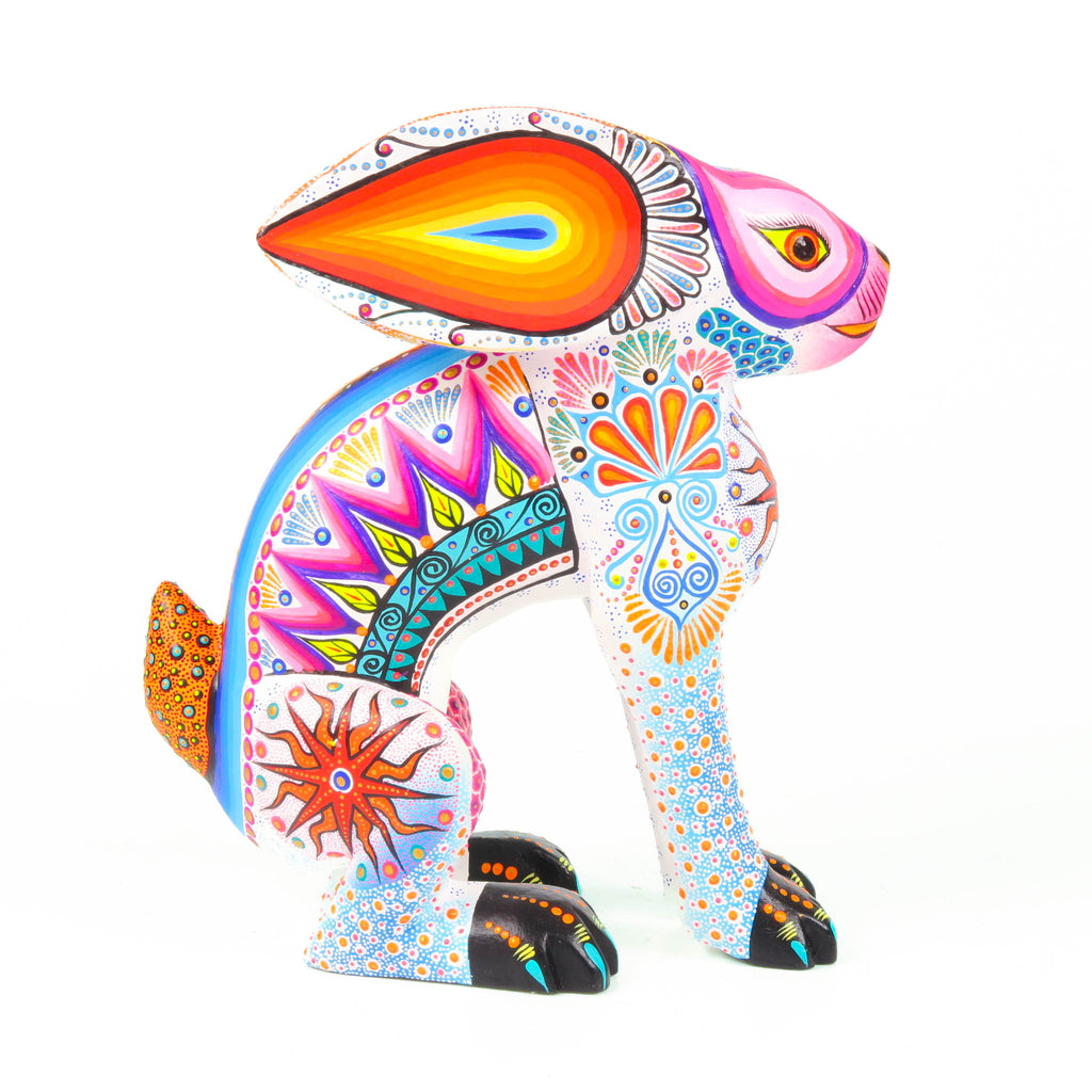 Rabbit - Oaxacan Alebrije Wood Carving – VivaMexico.com - Mexican Art