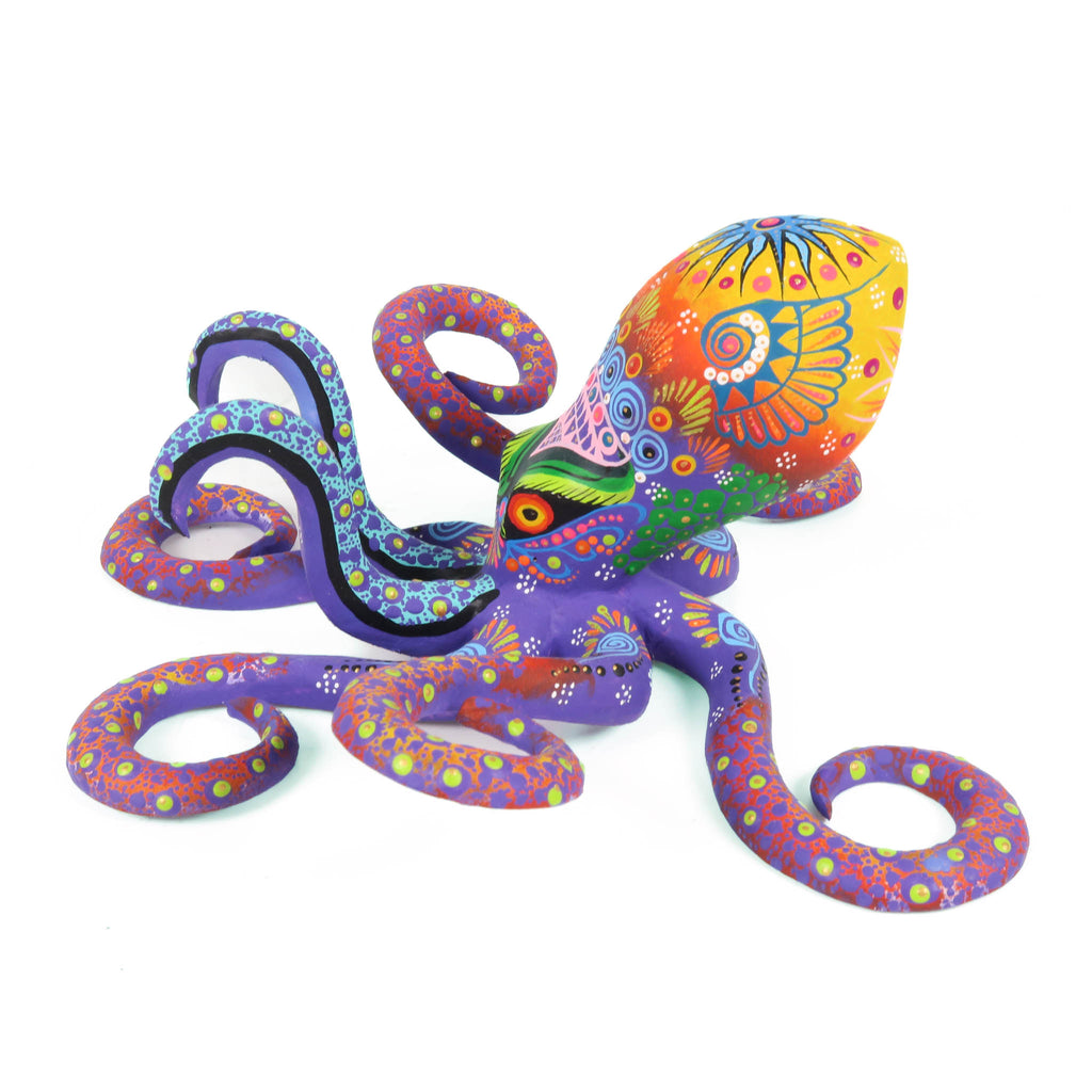 Purple Octopus - Oaxacan Alebrije Wood Carving – VivaMexico.com ...