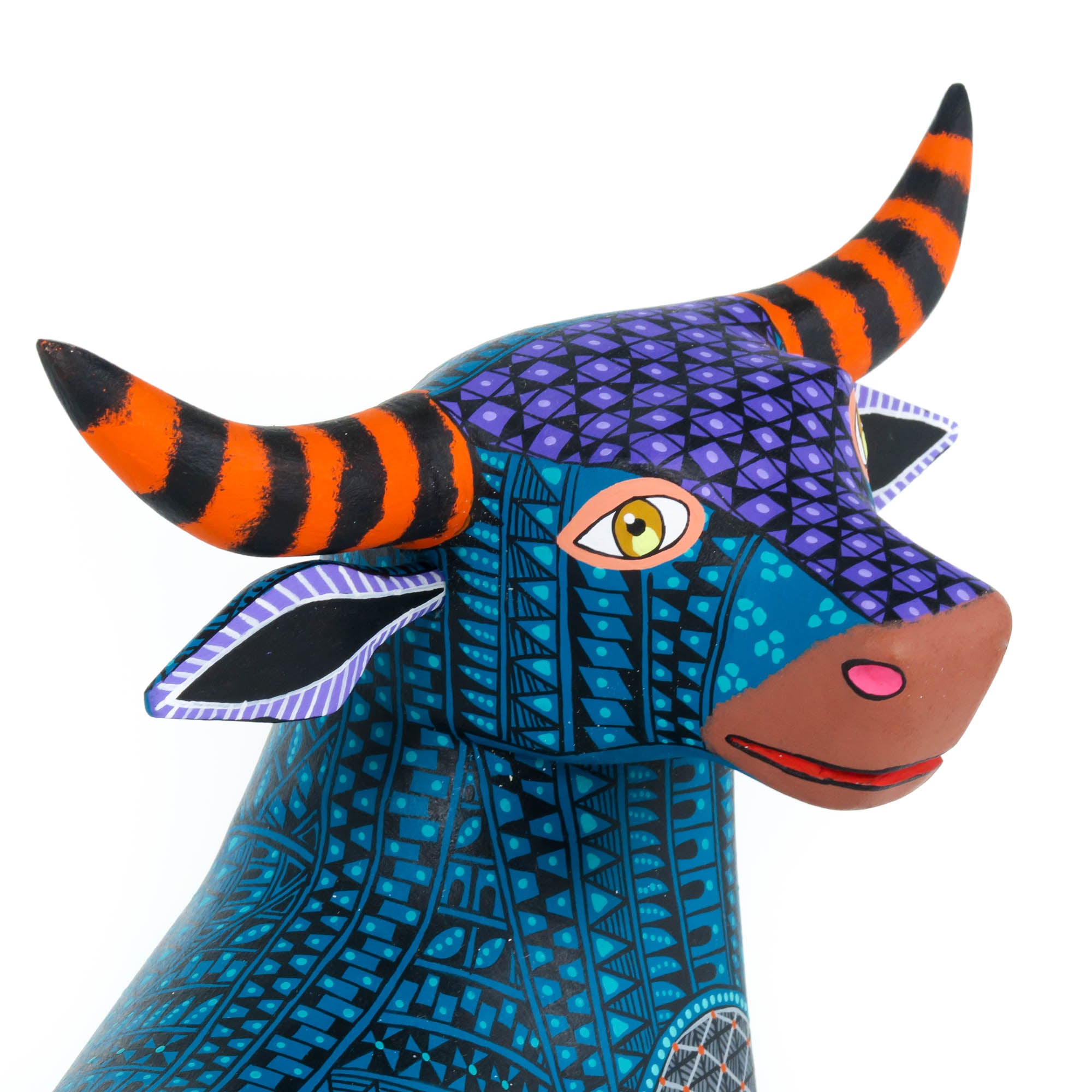 Bull - Oaxacan Alebrije Wood Carving – VivaMexico.com - Mexican Art