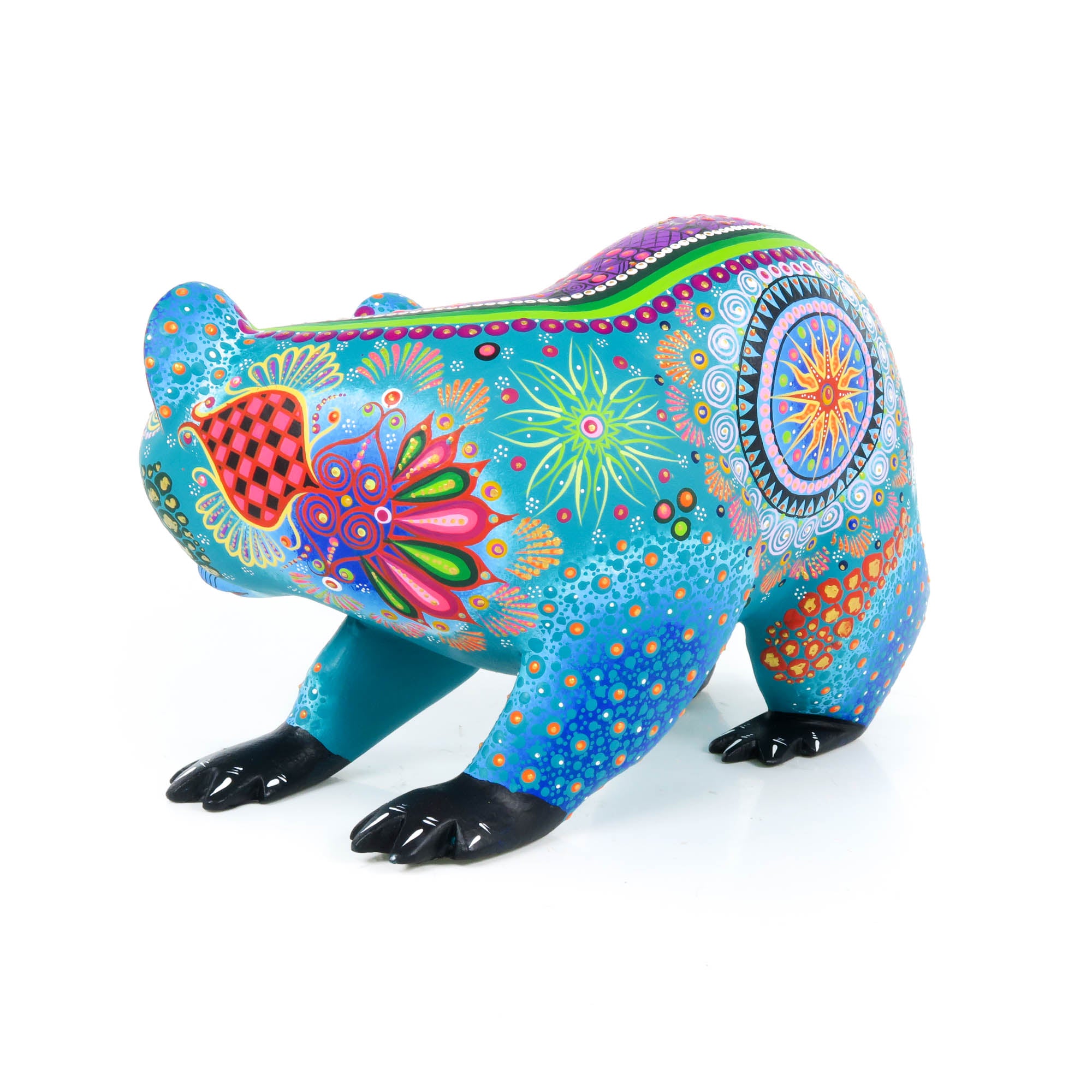 Bear - Oaxacan Alebrije Wood Carving – VivaMexico.com - Mexican Art