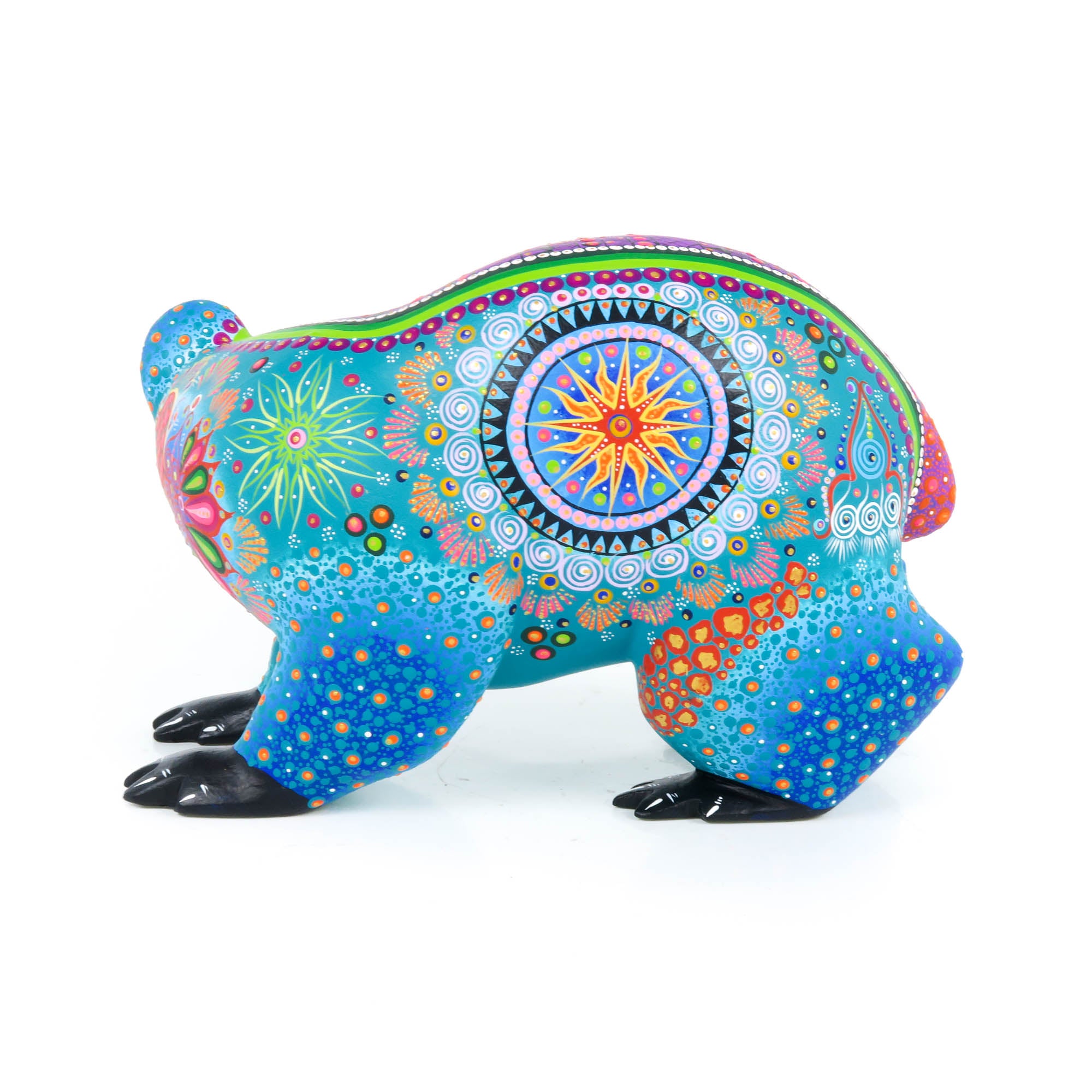 Bear - Oaxacan Alebrije Wood Carving – VivaMexico.com - Mexican Art