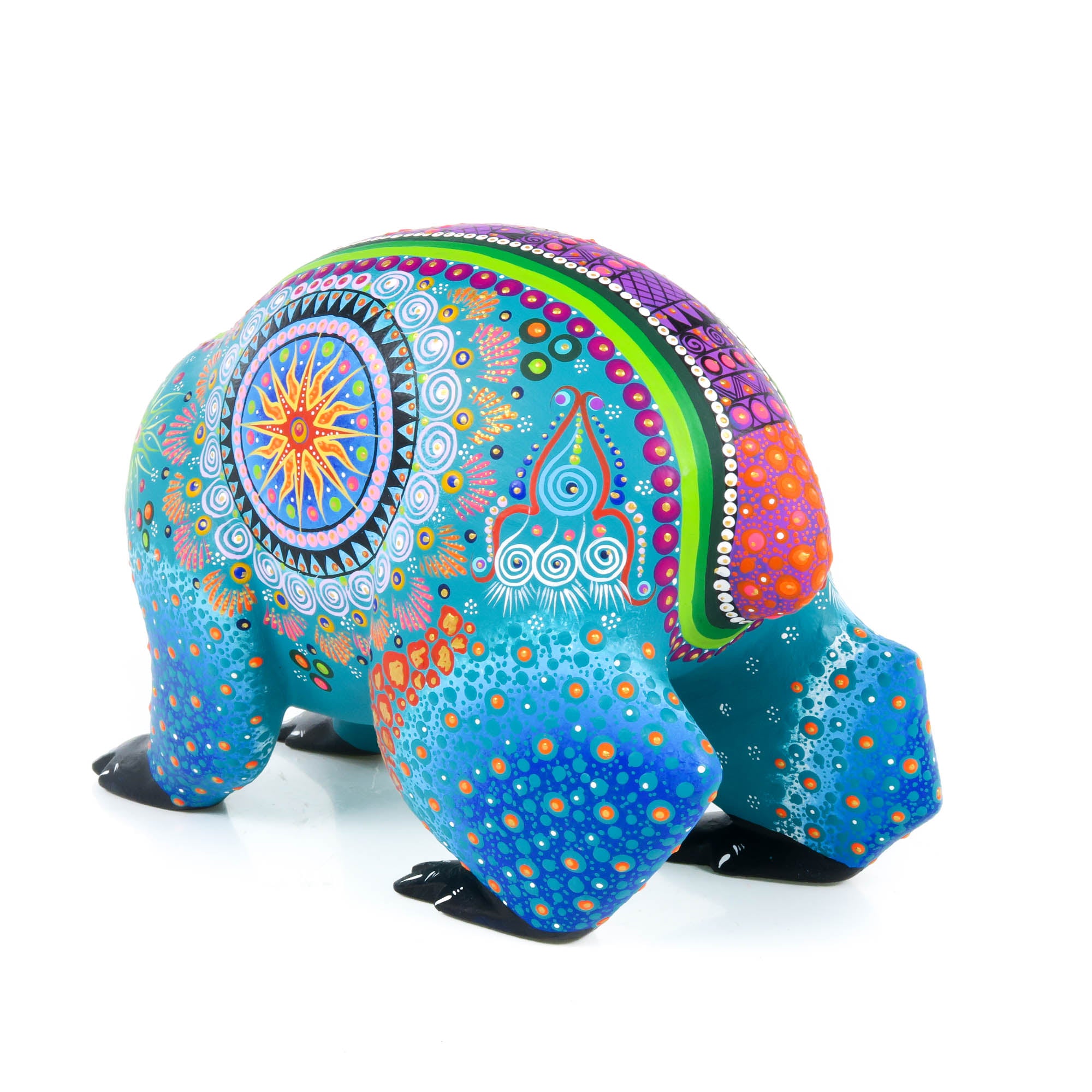 Bear - Oaxacan Alebrije Wood Carving – VivaMexico.com - Mexican Art