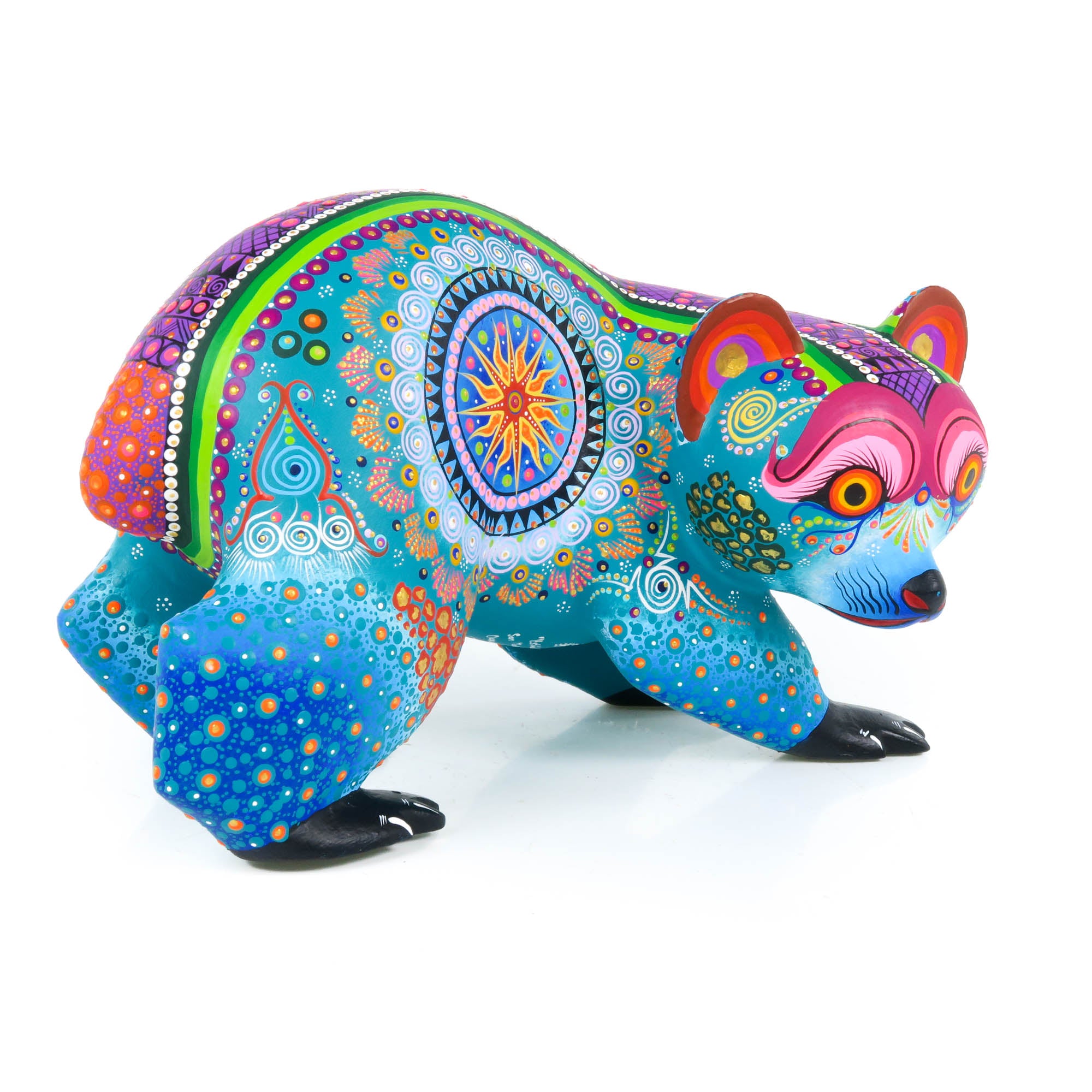 Bear - Oaxacan Alebrije Wood Carving – VivaMexico.com - Mexican Art