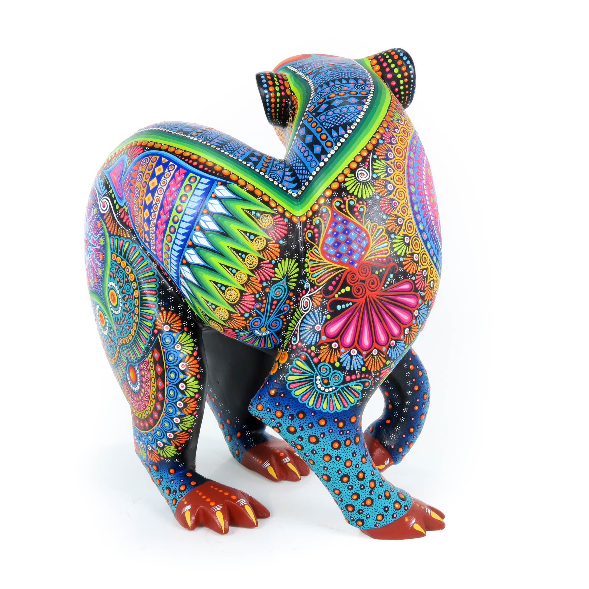 Badger - Oaxacan Alebrije Wood Carving – VivaMexico.com - Mexican Art