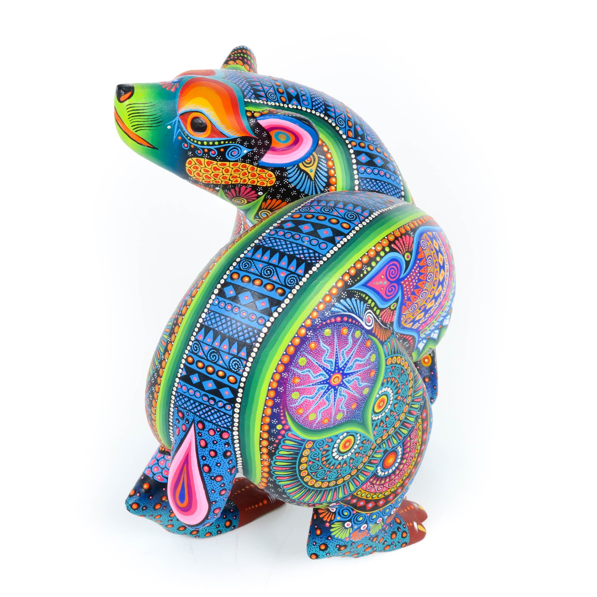 Badger - Oaxacan Alebrije Wood Carving – VivaMexico.com - Mexican Art