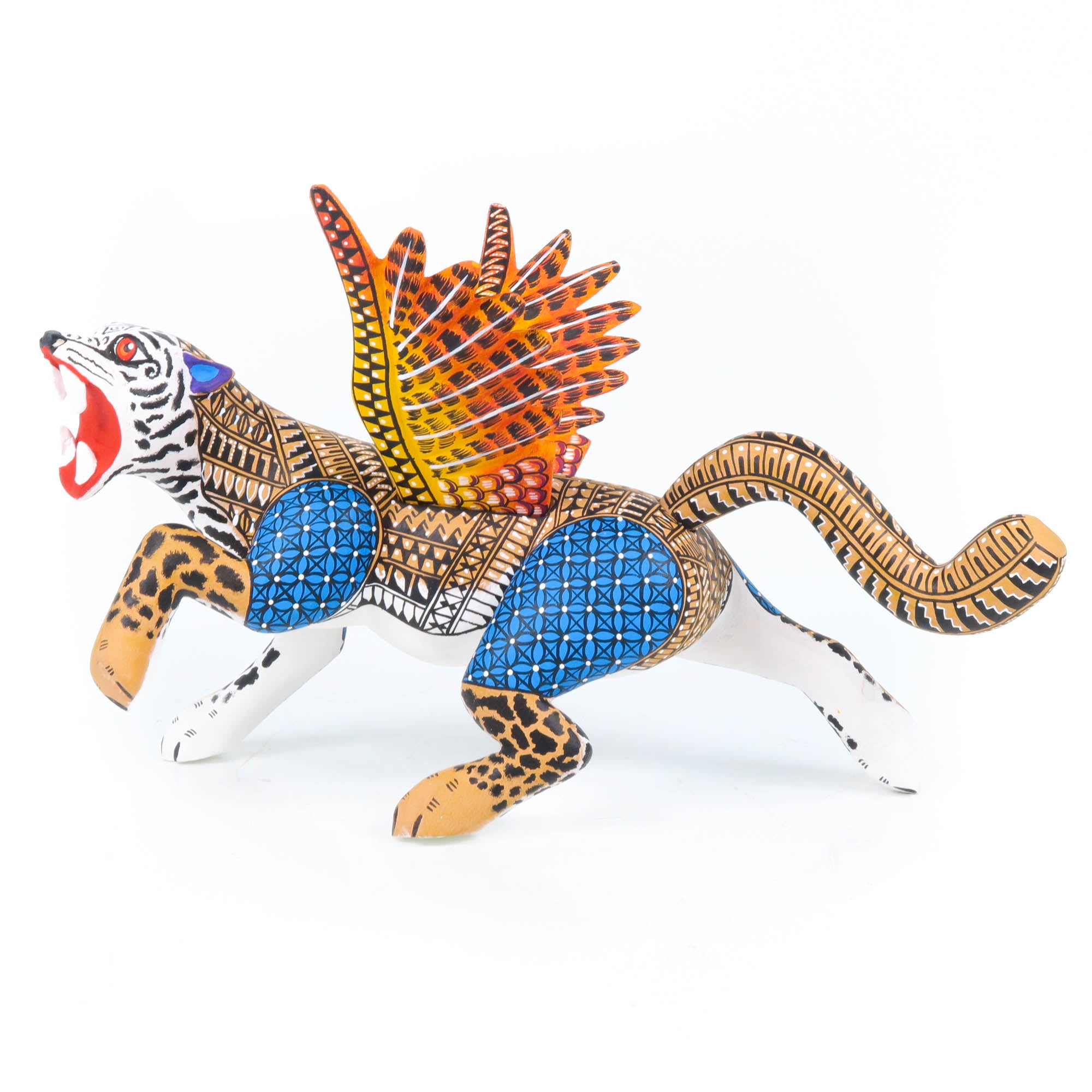 Ferocious Jaguar - Oaxacan Alebrije Wood Carving – VivaMexico.com ...