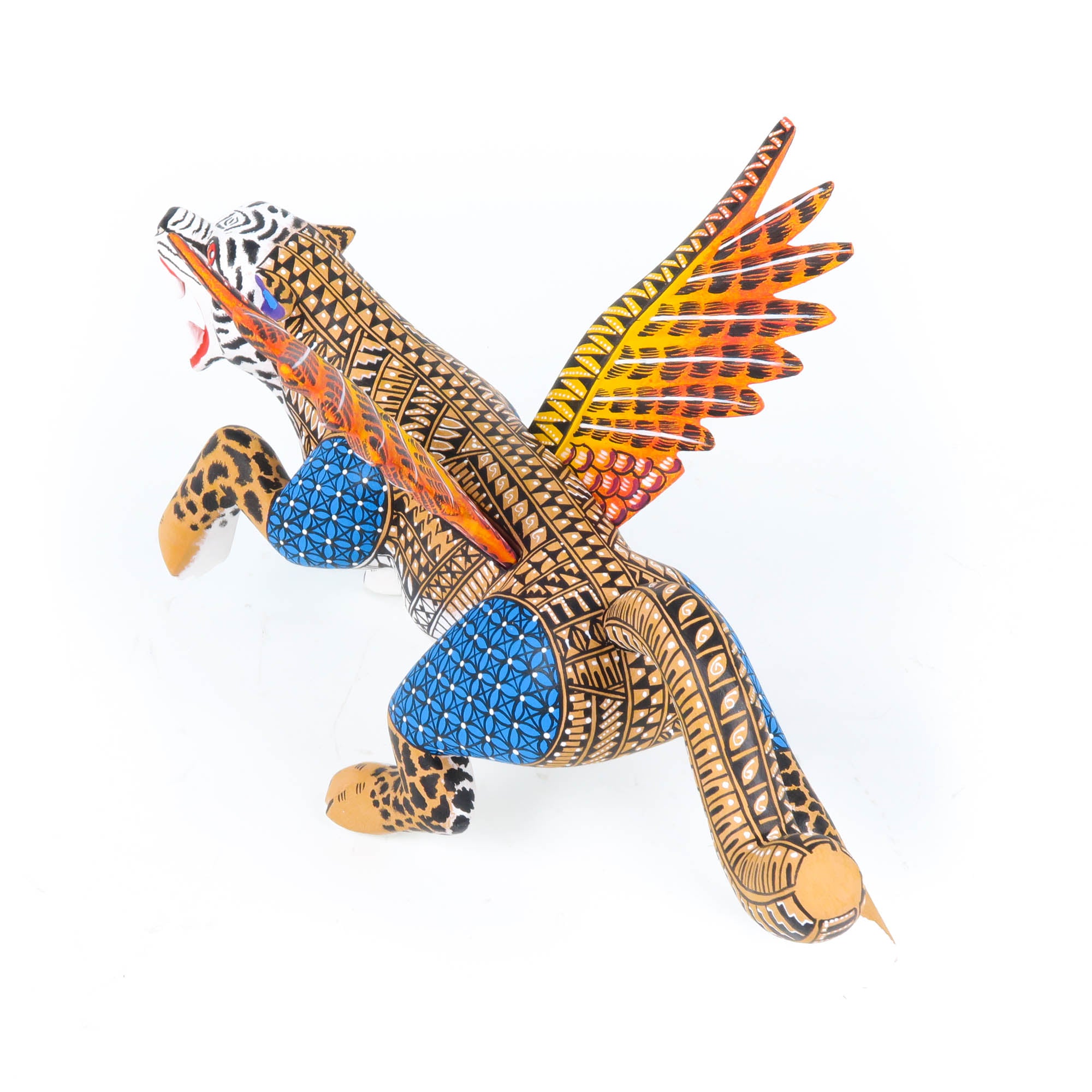 Ferocious Jaguar - Oaxacan Alebrije Wood Carving – VivaMexico.com ...