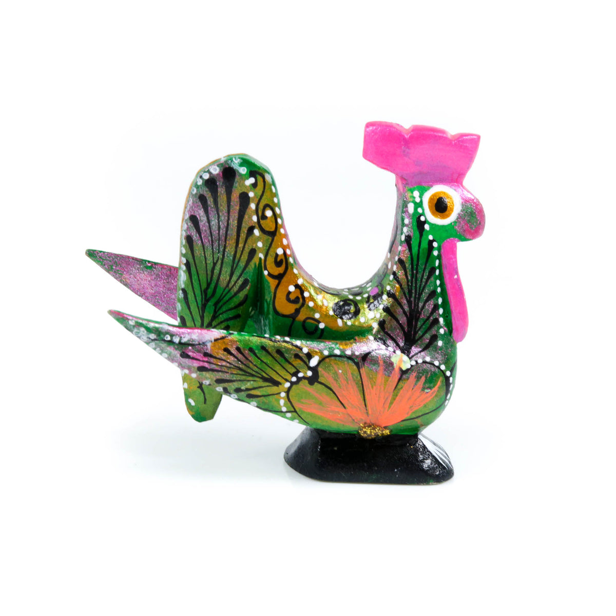 Mini Gallo - Tallado en Madera Alebrije Oaxaqueño – VivaMexico.com ...