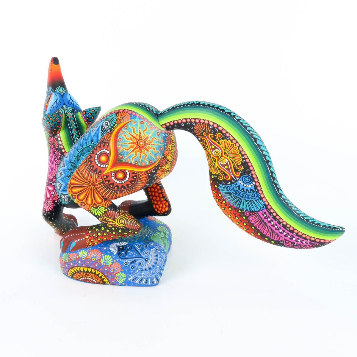 Graceful Fox - Oaxacan Alebrije Wood Carving – VivaMexico.com - Mexican Art