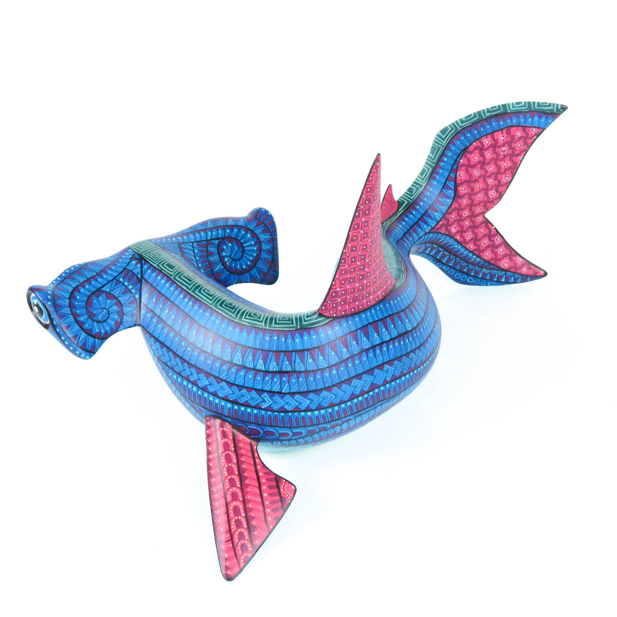 Hammerhead Shark - Oaxacan Alebrije Wood Carving – VivaMexico.com ...