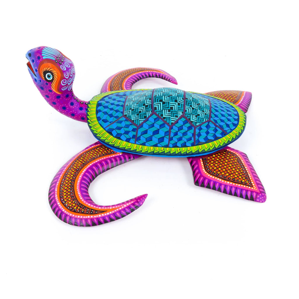 Sea Turtle - Oaxacan Alebrije Wood Carving – VivaMexico.com - Mexican Art