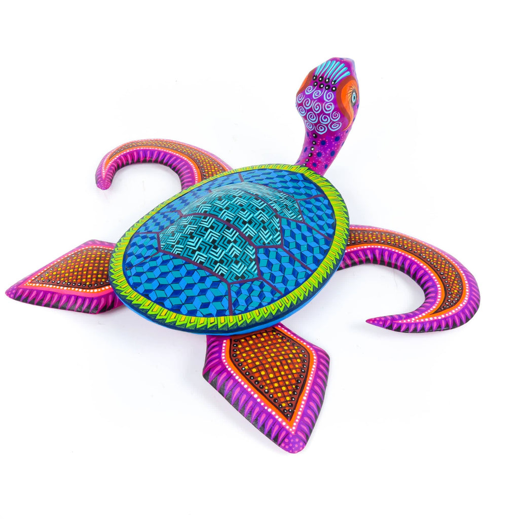 Sea Turtle - Oaxacan Alebrije Wood Carving – VivaMexico.com - Mexican Art