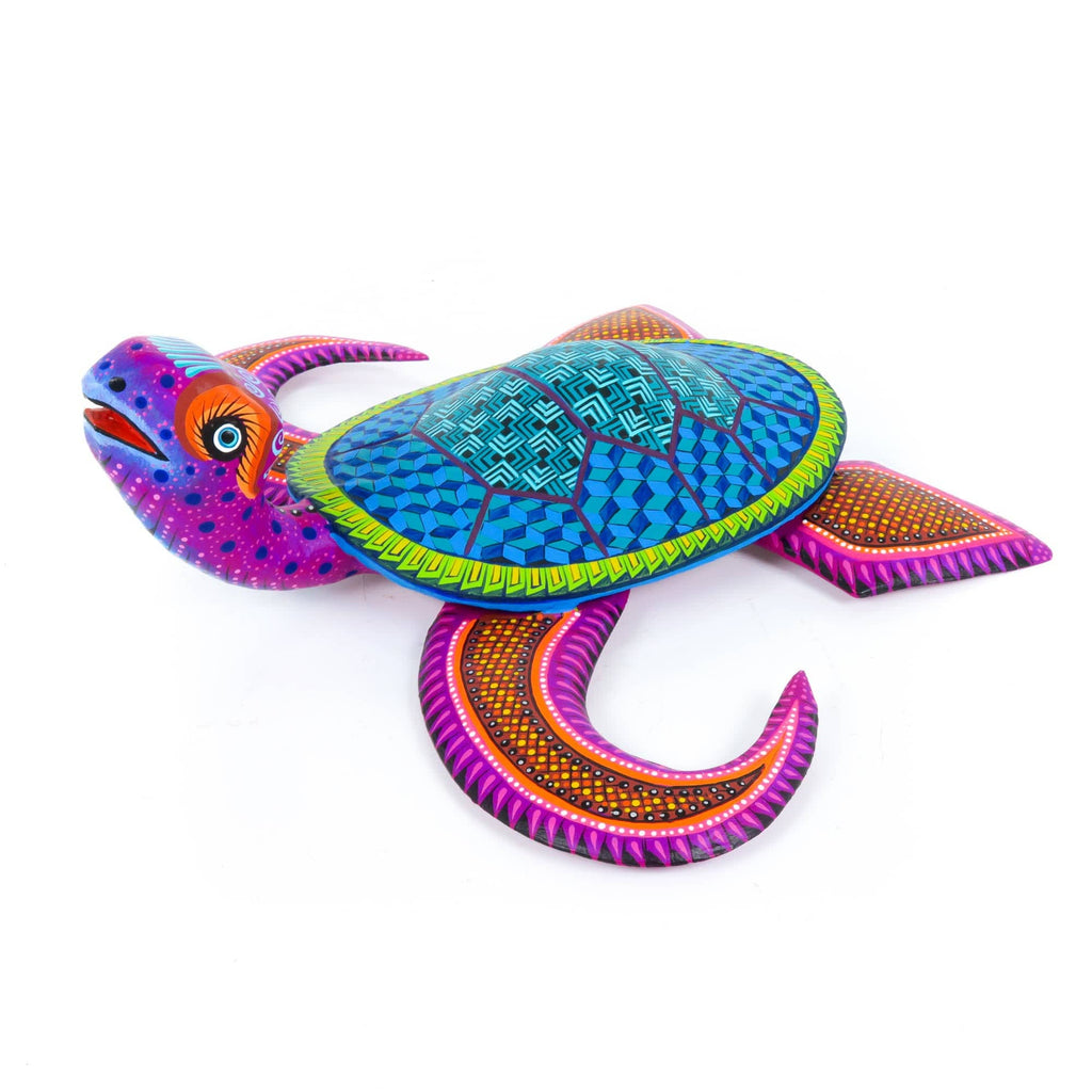 Sea Turtle - Oaxacan Alebrije Wood Carving – VivaMexico.com - Mexican Art