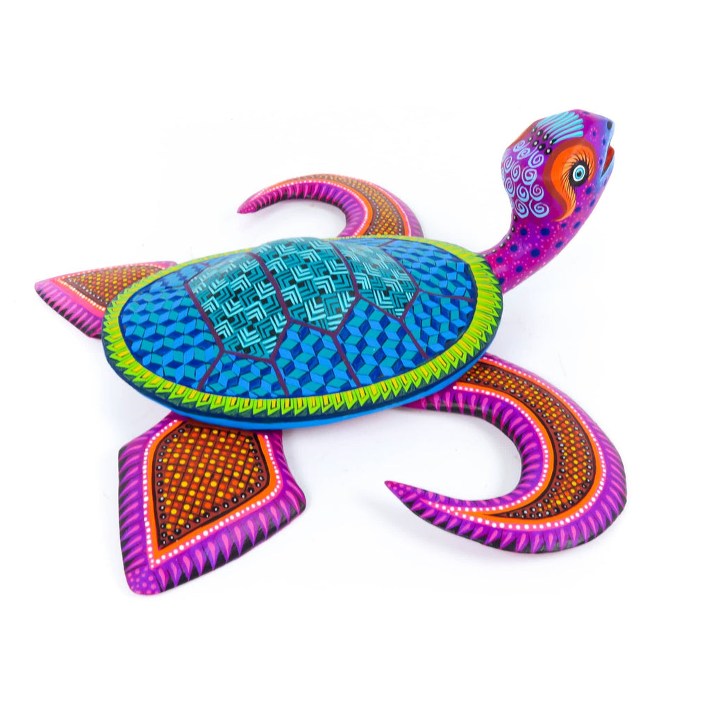 Sea Turtle - Oaxacan Alebrije Wood Carving – VivaMexico.com - Mexican Art