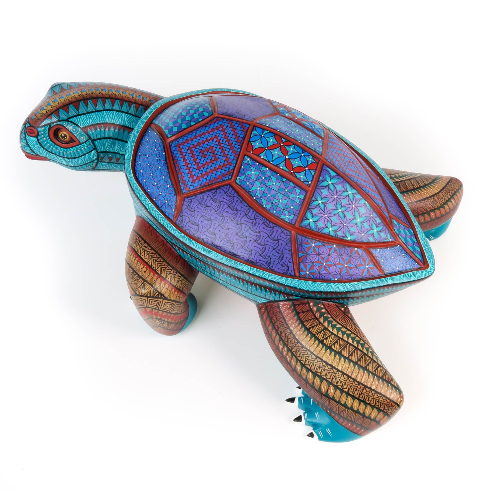Large Masterpiece Turtle - Oaxacan Alebrije Wood Carving – VivaMexico ...