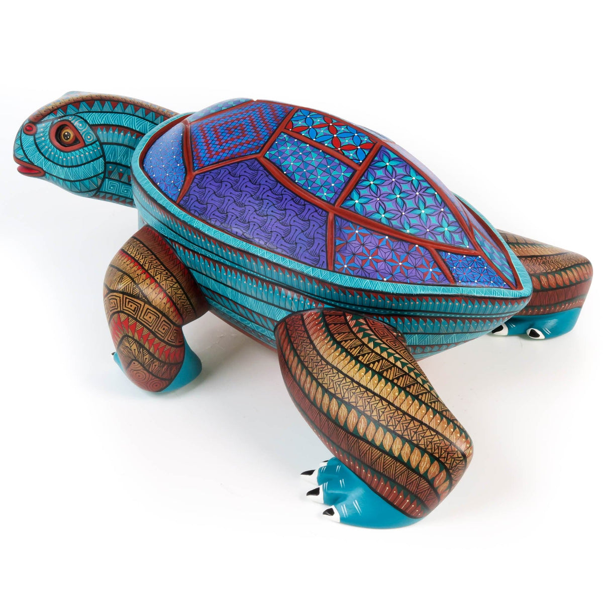 Large Masterpiece Turtle - Oaxacan Alebrije Wood Carving – VivaMexico ...