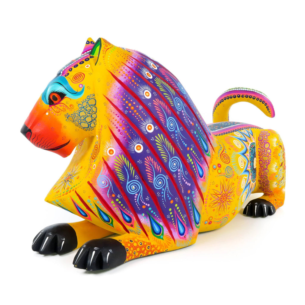 Lion - Oaxacan Alebrije Wood Carving – VivaMexico.com - Mexican Art
