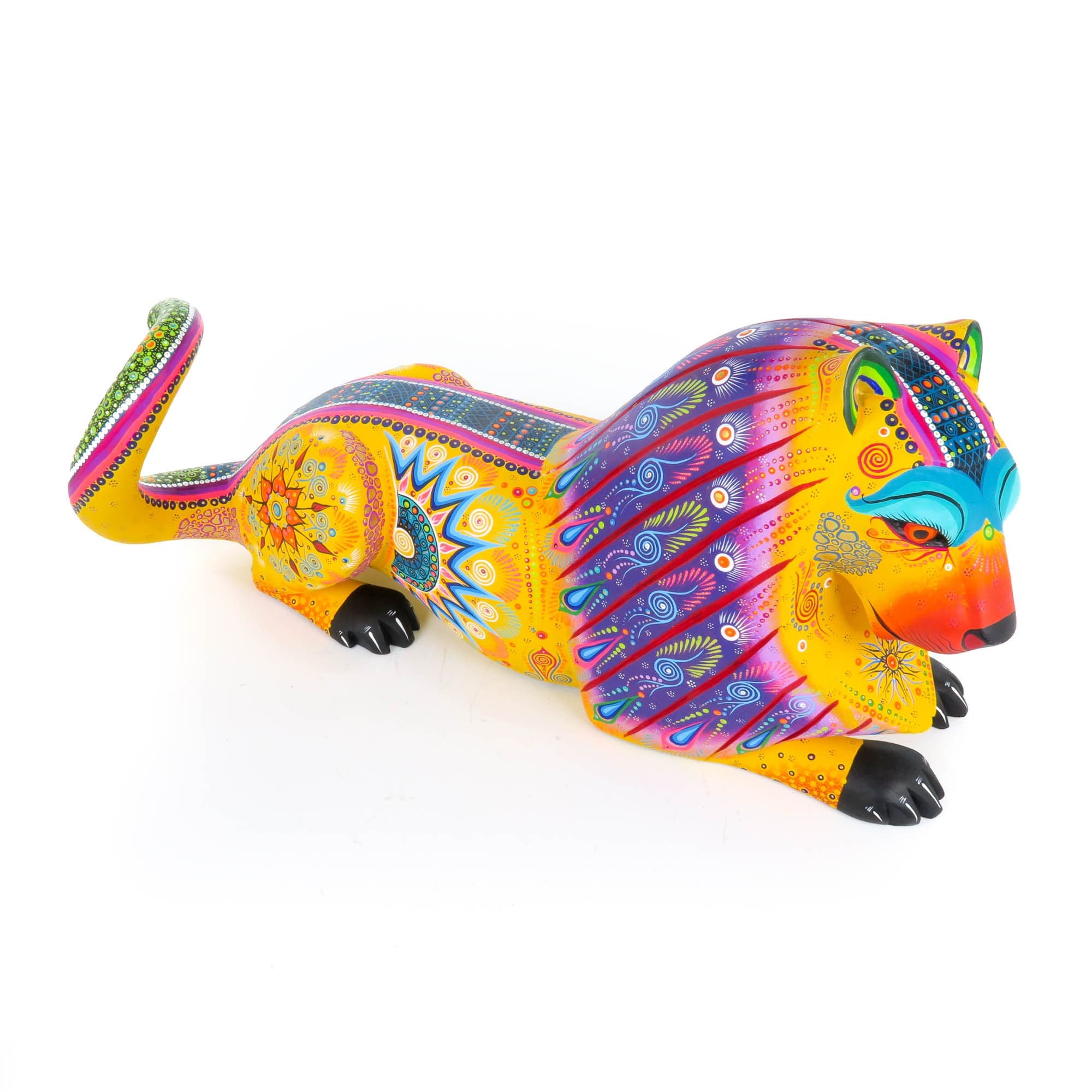 Lion - Oaxacan Alebrije Wood Carving – VivaMexico.com - Mexican Art
