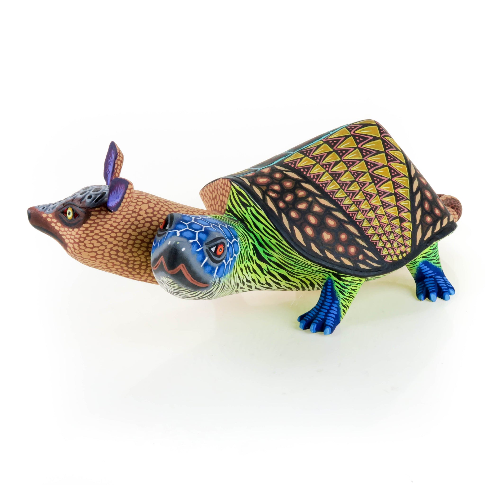 Armadillo & Turtle Fusion - Oaxacan Alebrije Wood Carving – VivaMexico ...