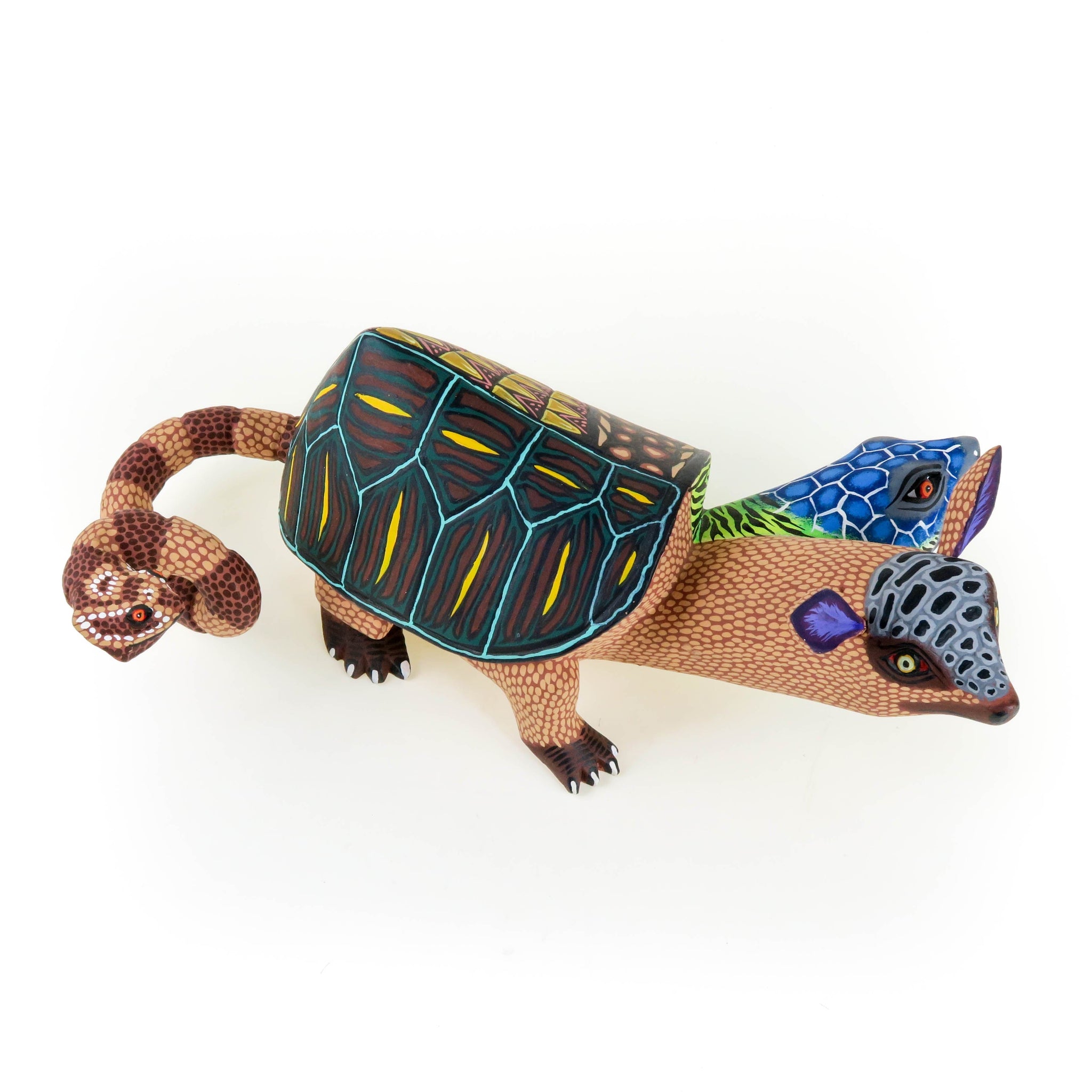 Armadillo & Turtle Fusion - Oaxacan Alebrije Wood Carving – VivaMexico ...