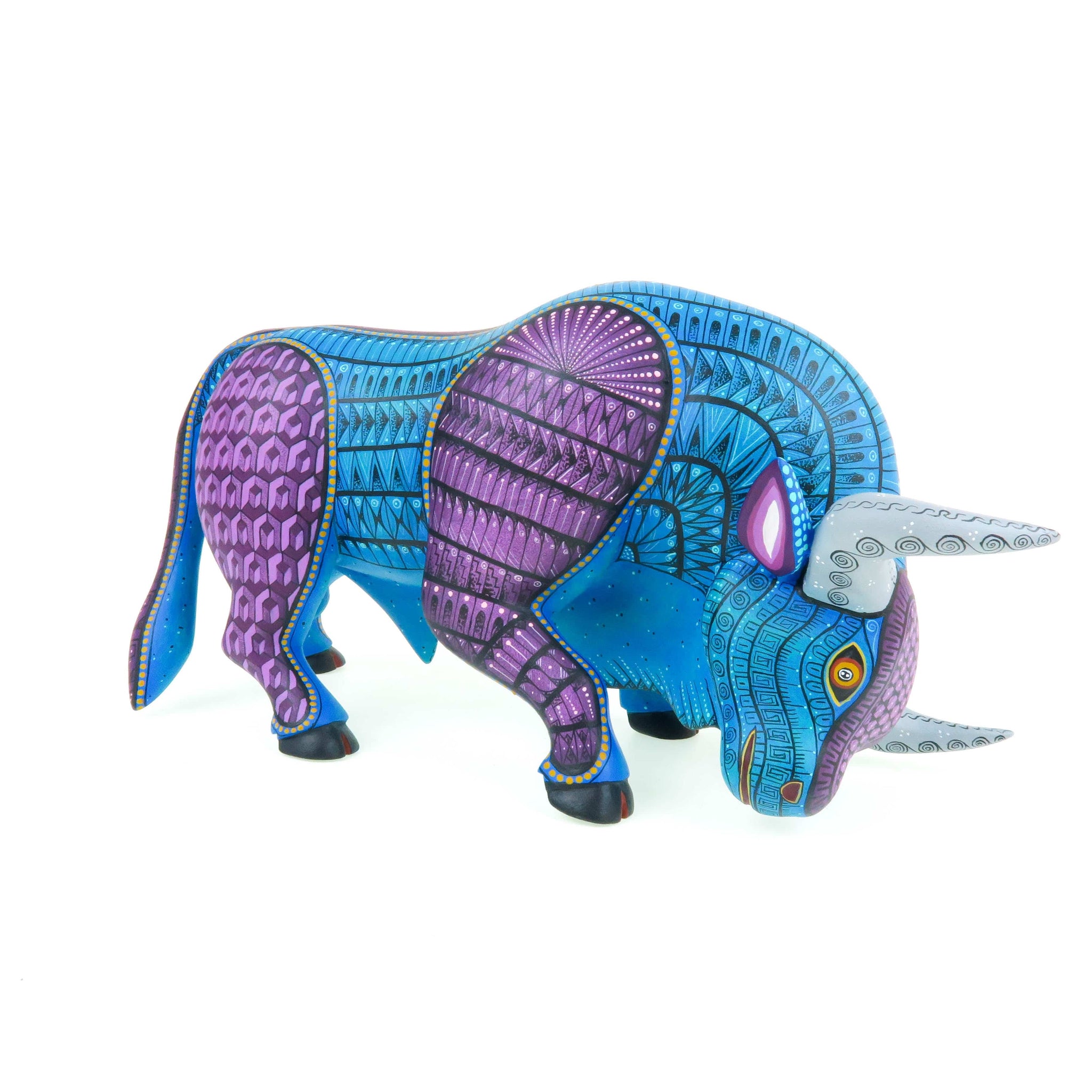 Charging Bull Masterpiece Oaxacan Alebrije Wood Carving – VivaMexico ...