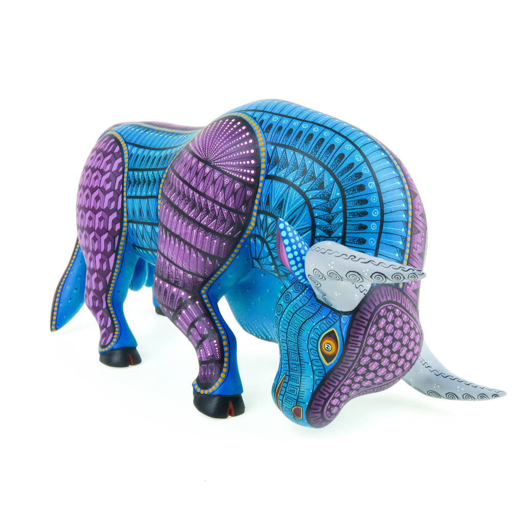 Charging Bull Masterpiece Oaxacan Alebrije Wood Carving – VivaMexico ...