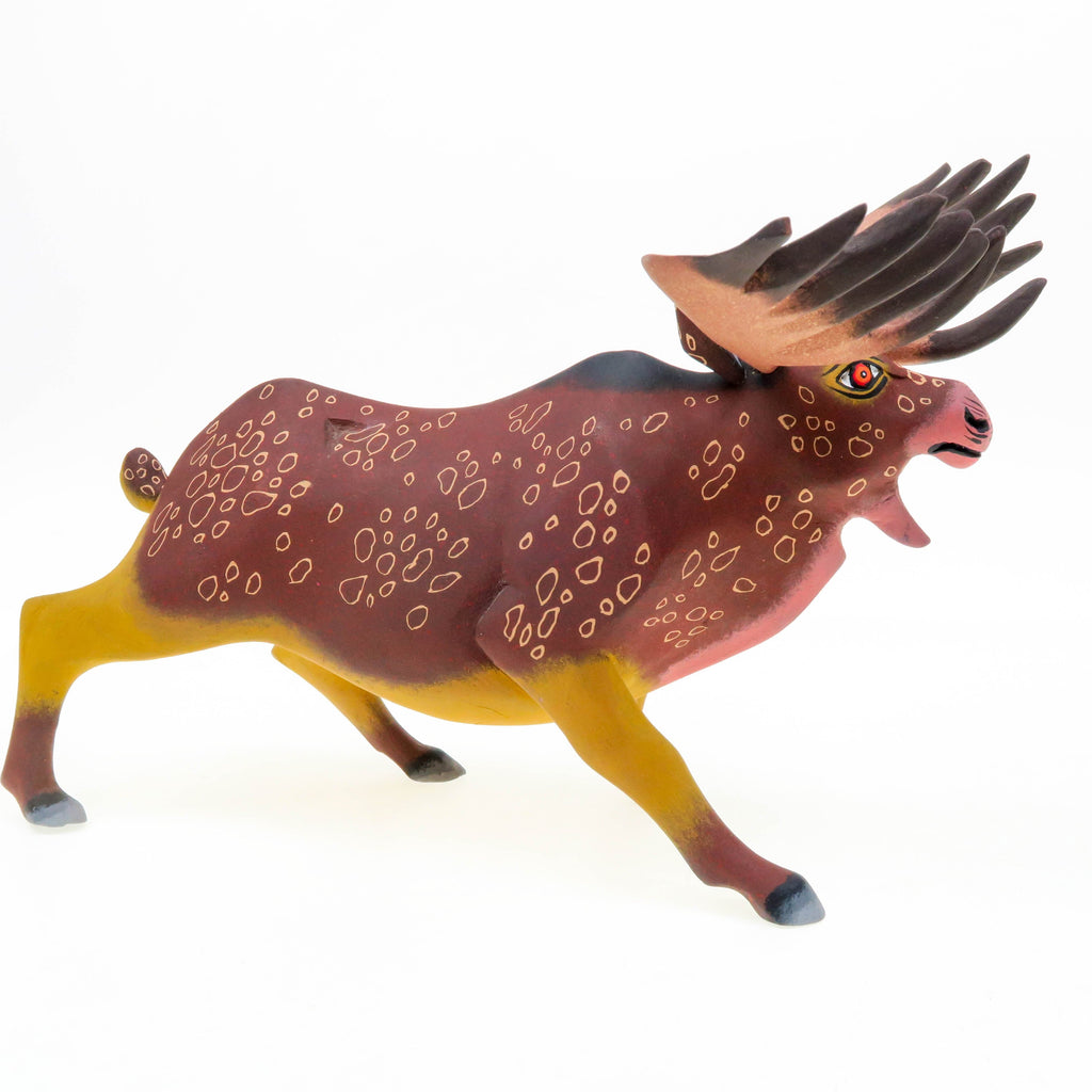Charging Moose - Oaxacan Alebrije Wood Carving - Eleazar Morales ...