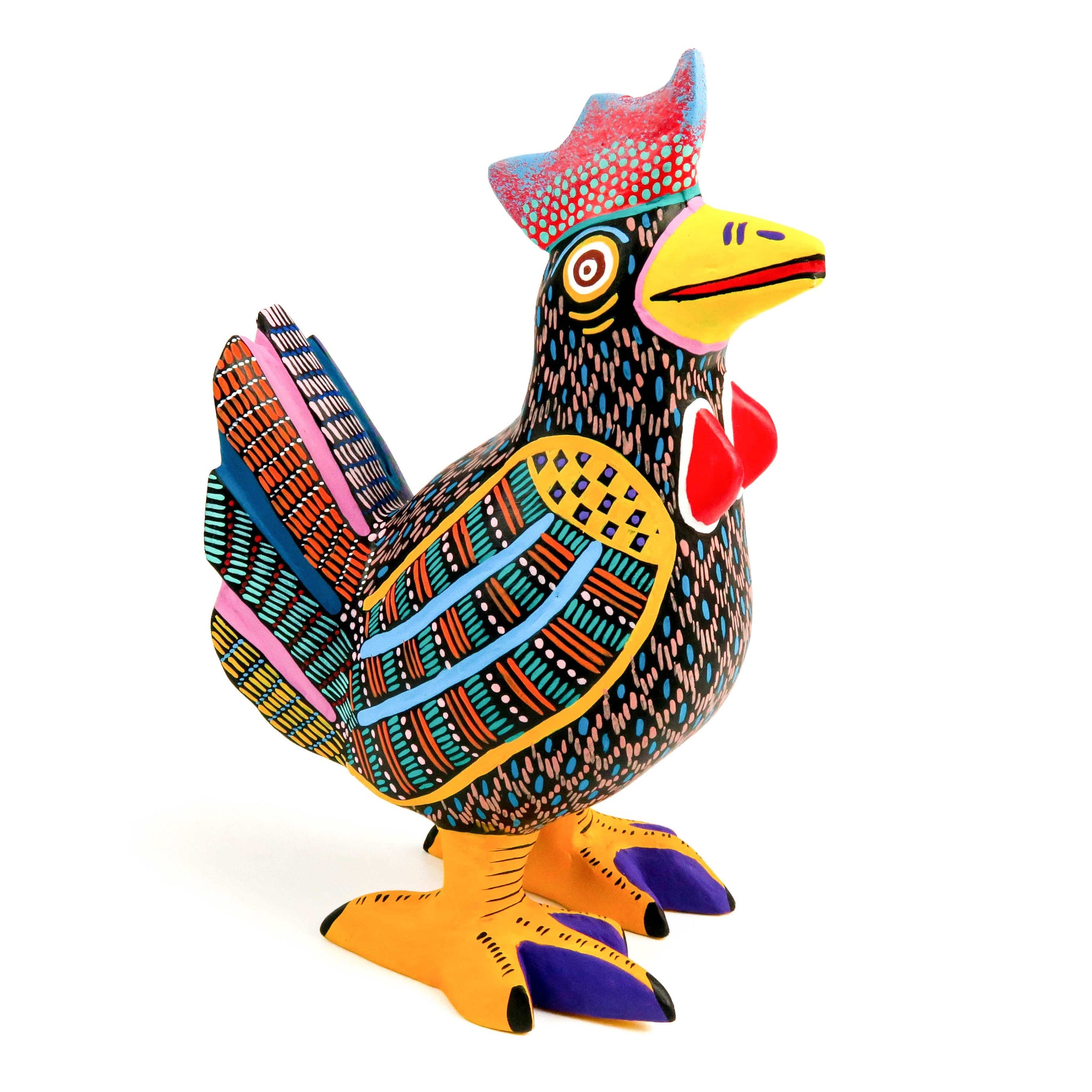 Colorful Chicken - Oaxacan Alebrije Wood Carving – VivaMexico.com ...