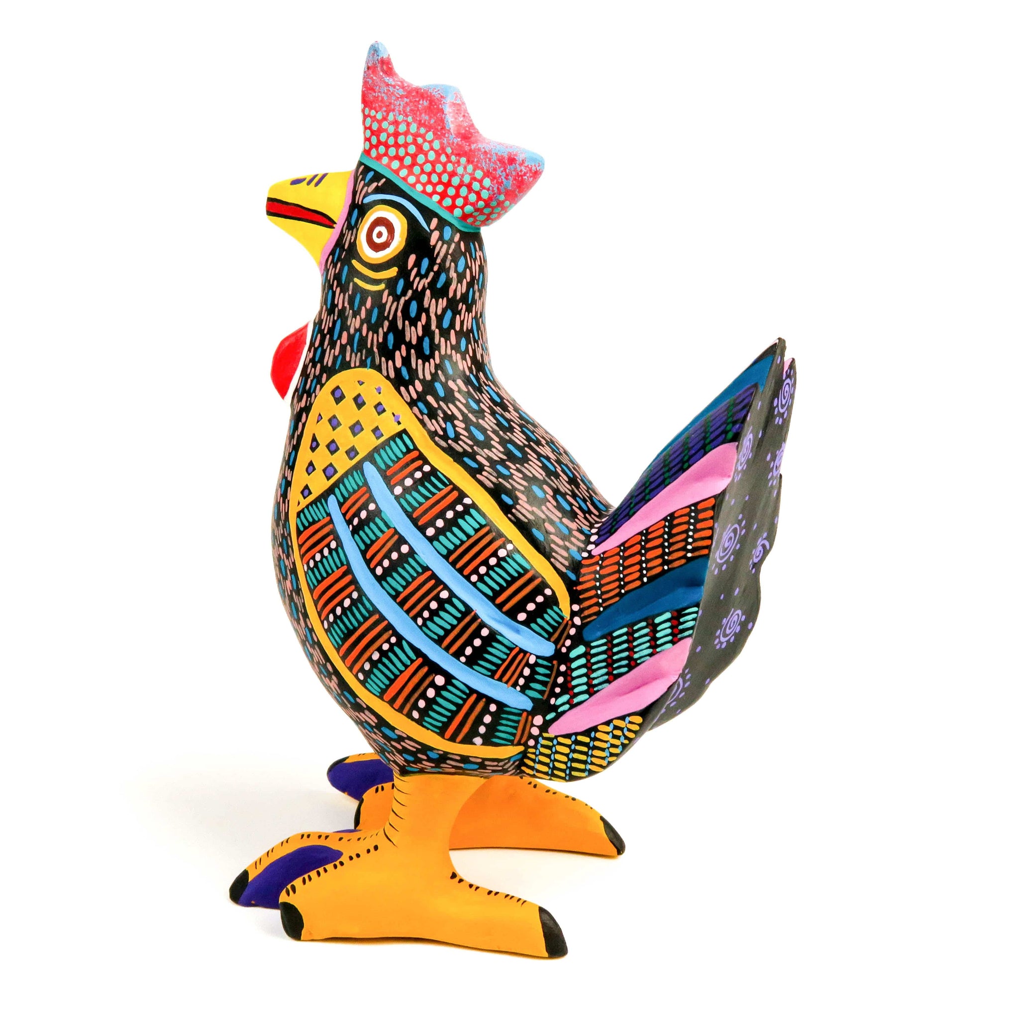 Colorful Chicken - Oaxacan Alebrije Wood Carving – VivaMexico.com ...