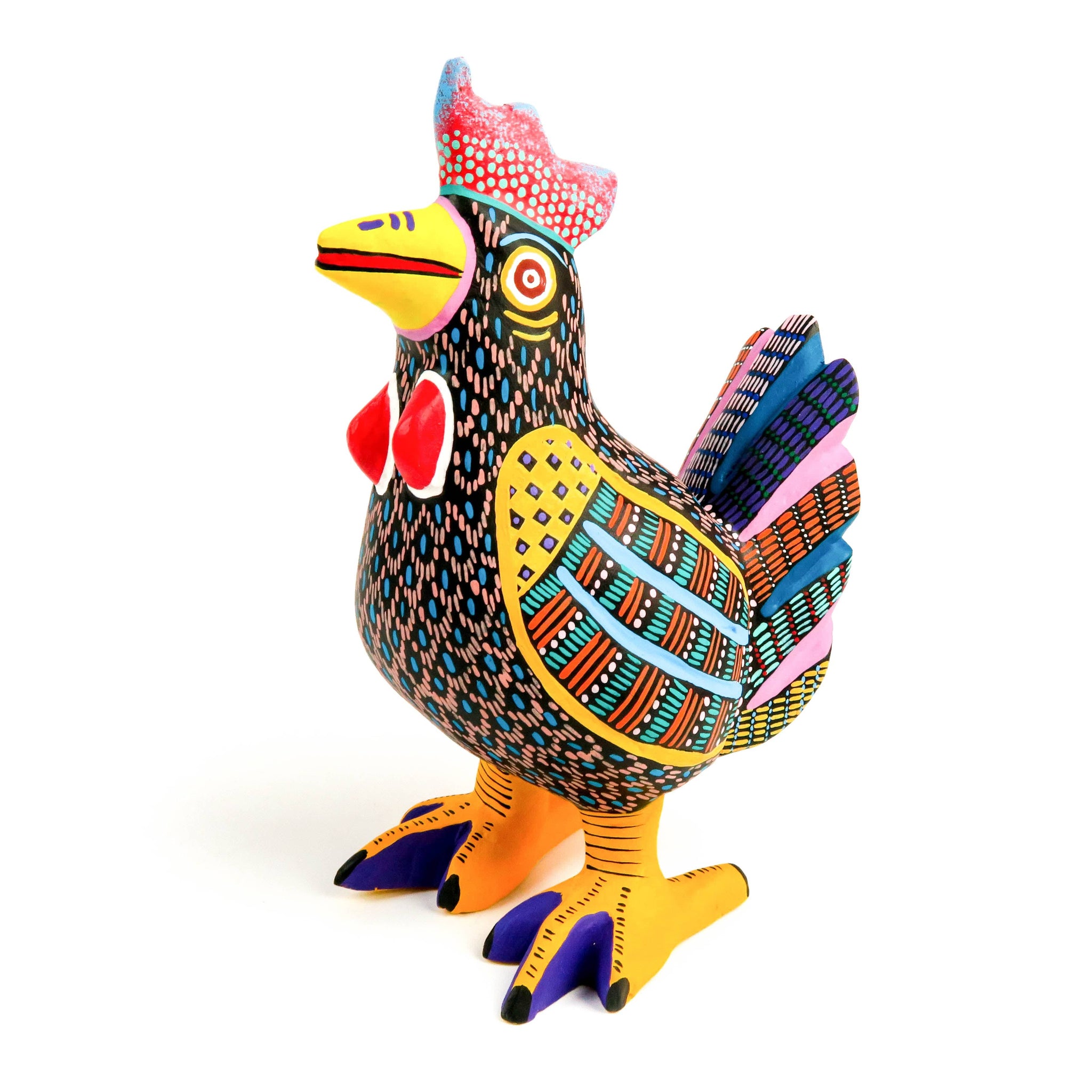 Colorful Chicken - Oaxacan Alebrije Wood Carving – VivaMexico.com ...