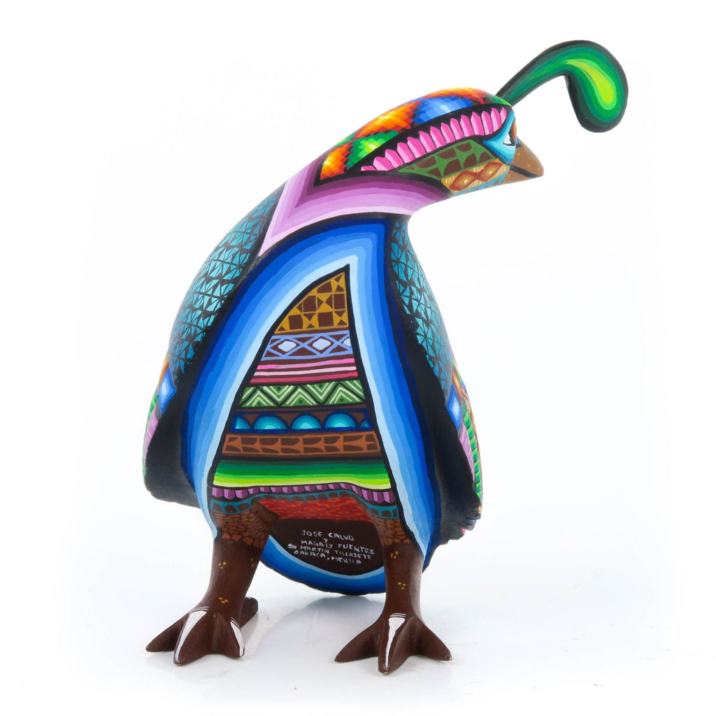 Colorful Quail - Oaxacan Alebrije Wood Carving – VivaMexico.com ...