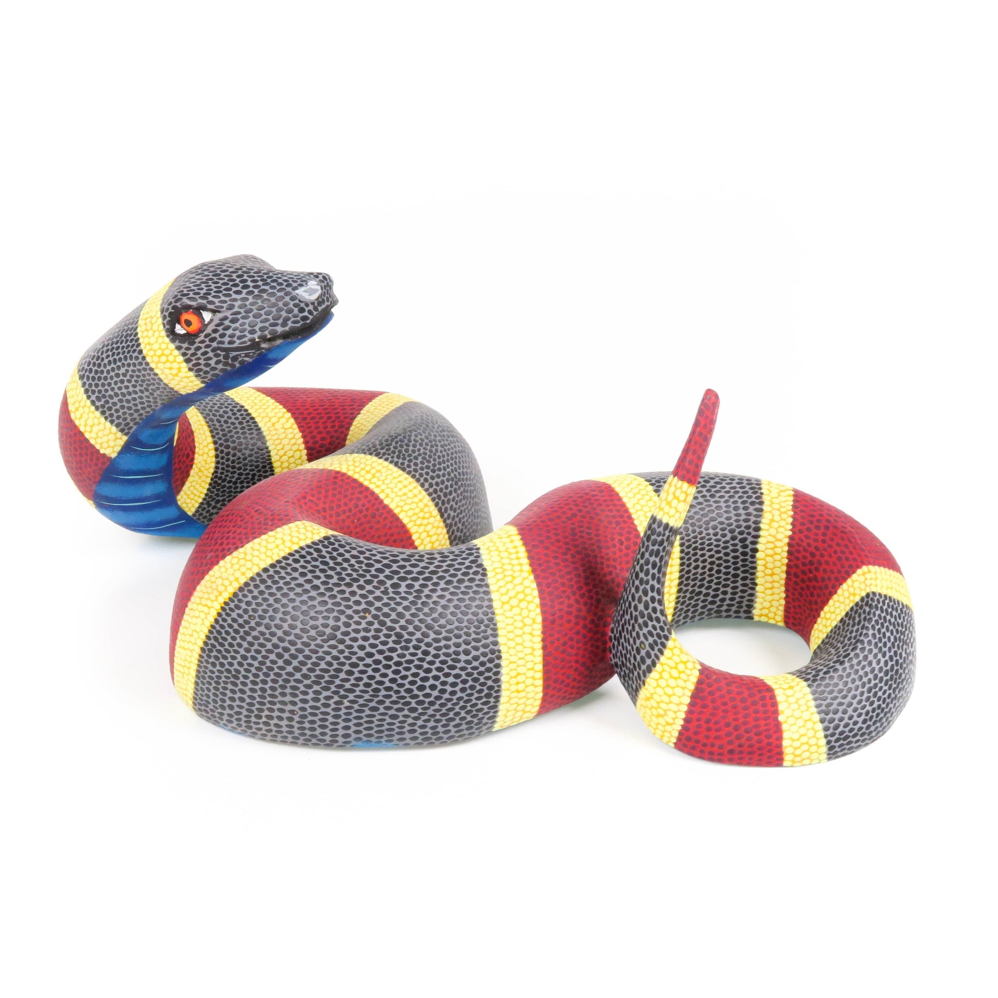 Coral Snake - Oaxacan Alebrije Wood Carving – VivaMexico.com - Mexican Art
