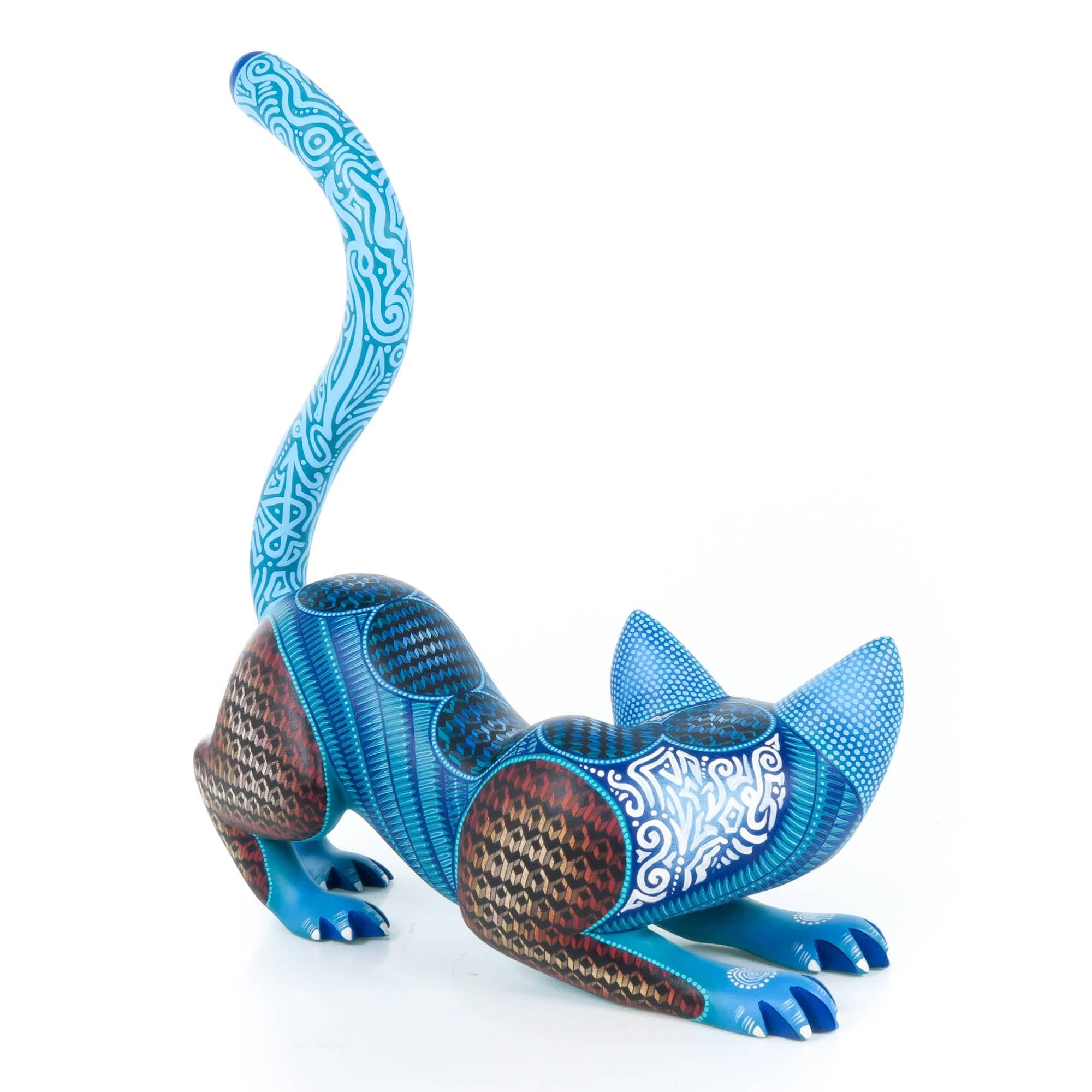 Crouching Cat - Oaxacan Alebrije Wood Carving – VivaMexico.com ...