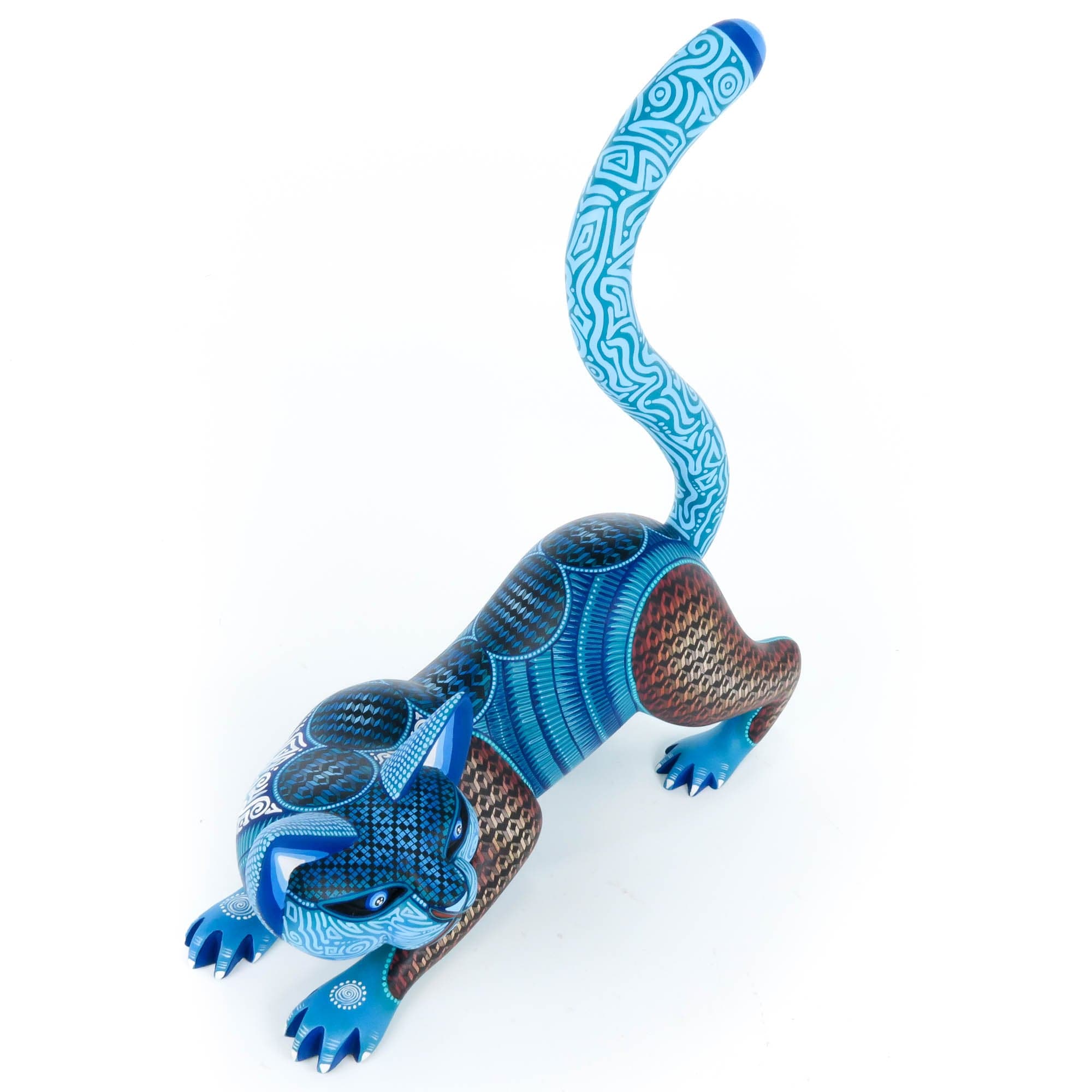 Crouching Cat - Oaxacan Alebrije Wood Carving – VivaMexico.com ...