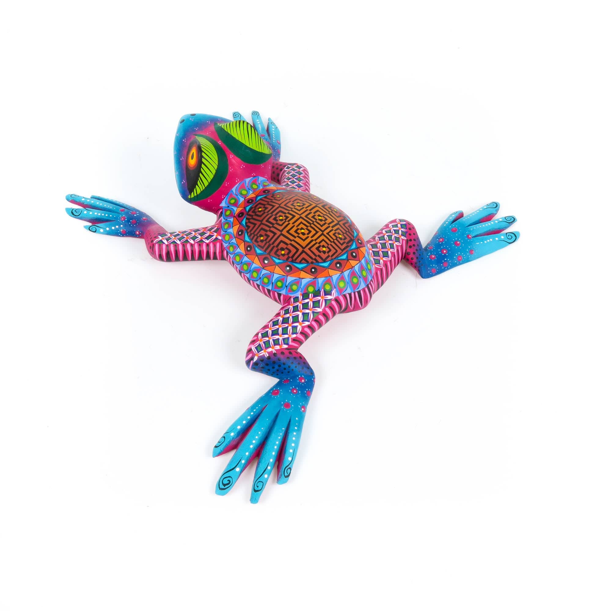 Cute Frog - Oaxacan Alebrije Wood Carving – VivaMexico.com - Mexican Art