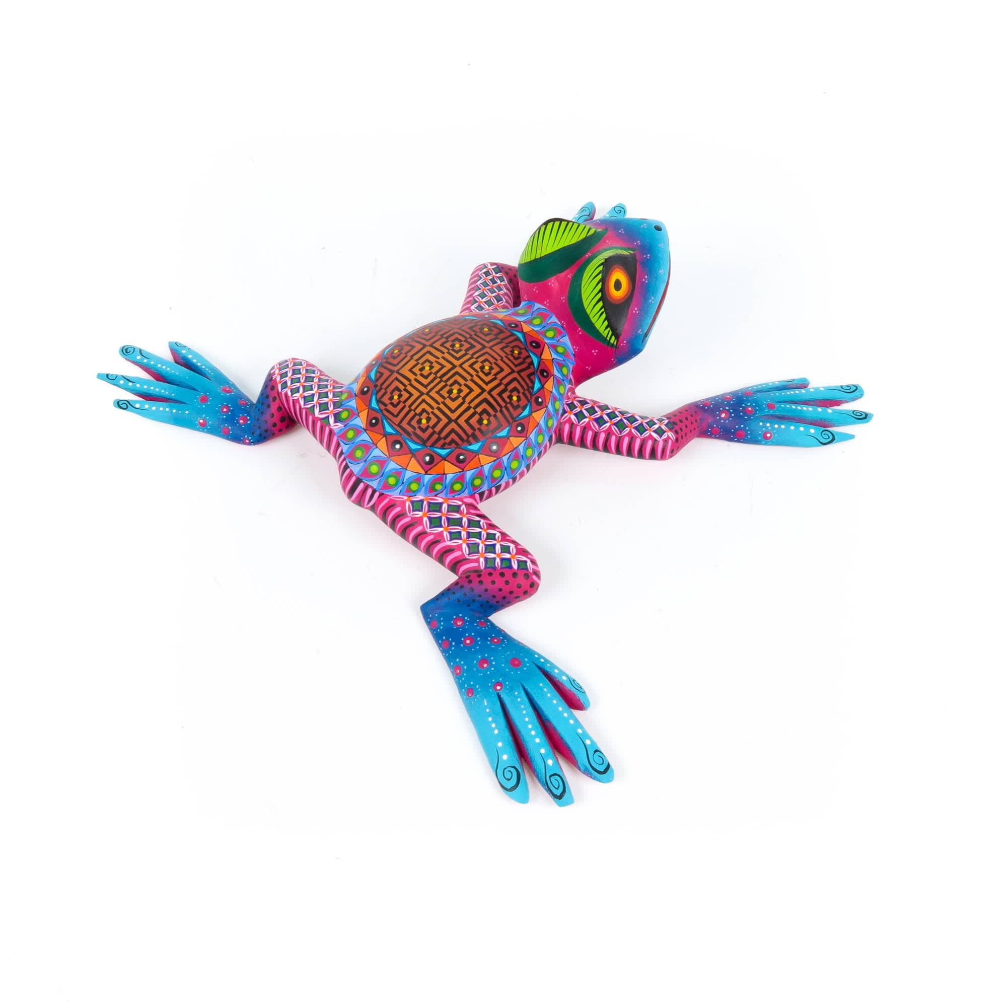 Cute Frog - Oaxacan Alebrije Wood Carving – VivaMexico.com - Mexican Art