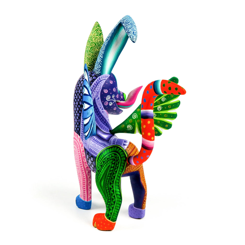 Dante Dog - Oaxacan Alebrije Wood Carving – VivaMexico.com - Mexican Art