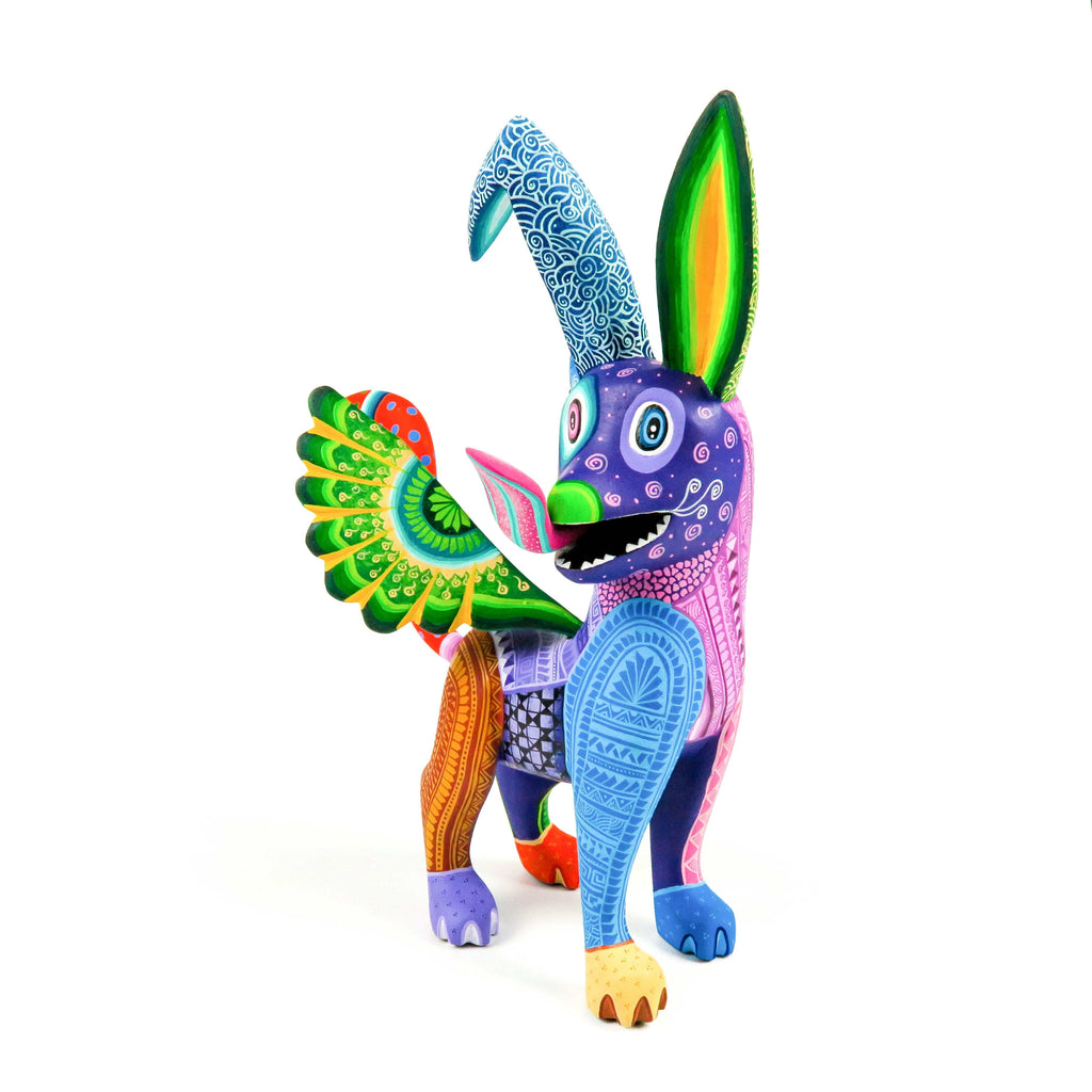 Dante Dog - Oaxacan Alebrije Wood Carving – VivaMexico.com - Mexican Art