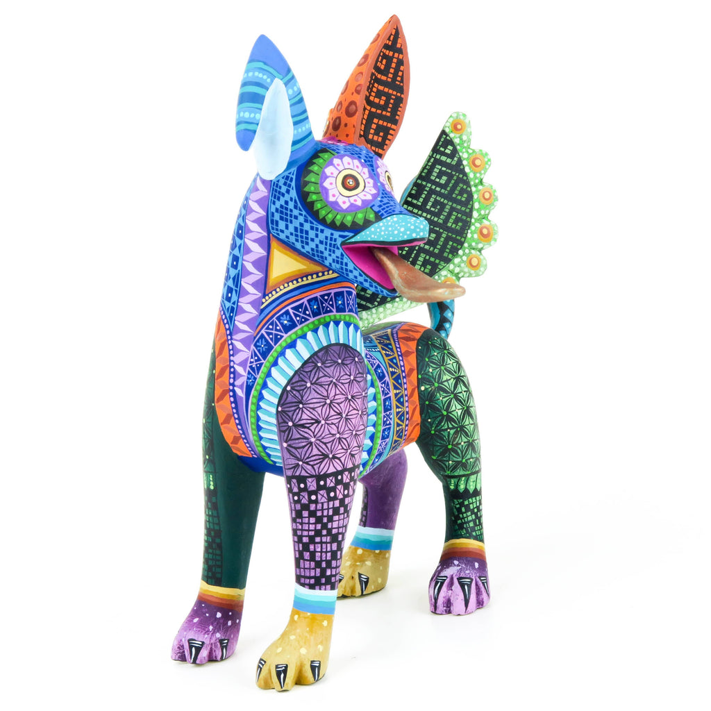 Dante Dog - Oaxacan Alebrije Wood Carving – VivaMexico.com - Mexican Art