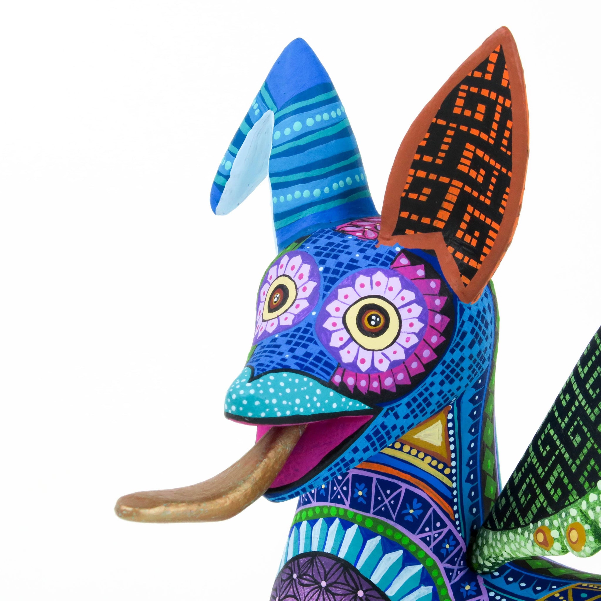 Dante Dog - Oaxacan Alebrije Wood Carving – VivaMexico.com - Mexican Art