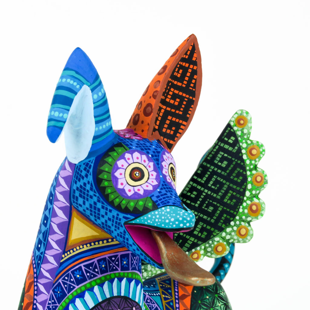 Dante Dog - Oaxacan Alebrije Wood Carving – VivaMexico.com - Mexican Art