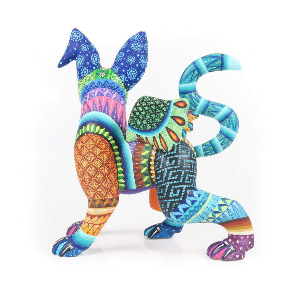 Dante Dog - Oaxacan Alebrije Wood Carving – VivaMexico.com - Mexican Art