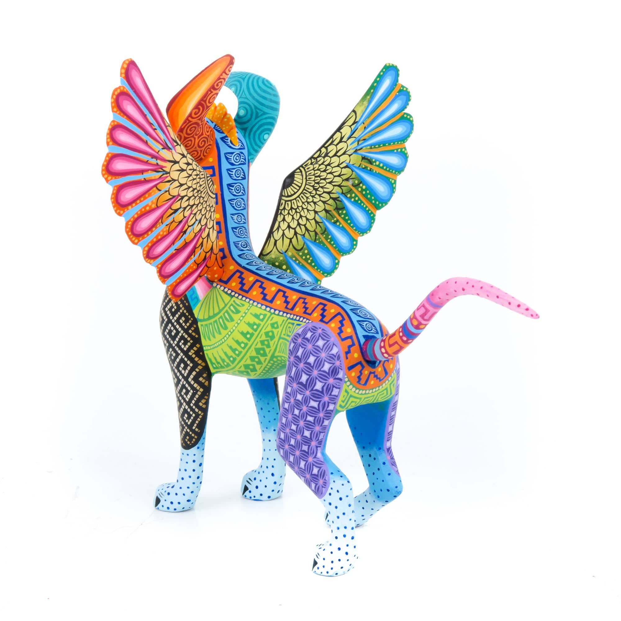 Dante Dog - Oaxacan Alebrije Wood Carving – VivaMexico.com - Mexican Art