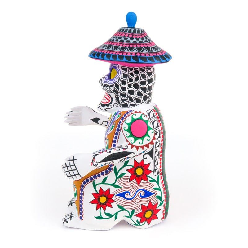 Day Of The Dead Skeleton - Oaxacan Alebrije Wood Carving – VivaMexico ...