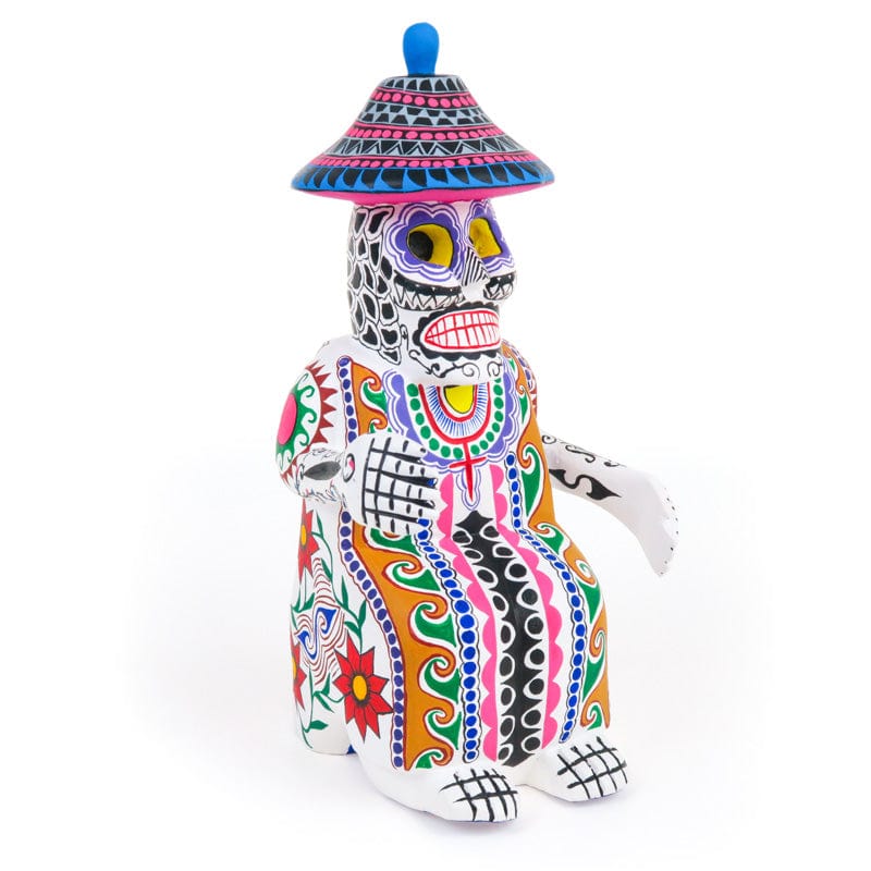 Day Of The Dead Skeleton - Oaxacan Alebrije Wood Carving – VivaMexico ...
