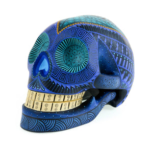 Day of The Dead Skull - Oaxacan Alebrije Wood Carving – VivaMexico.com ...