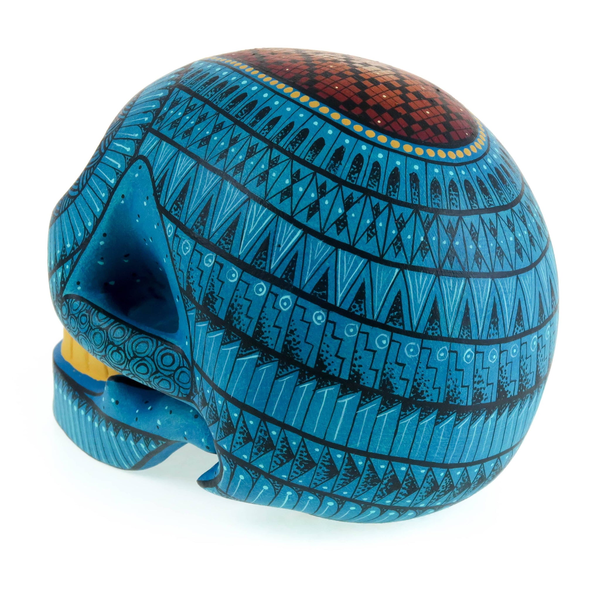 Day of The Dead Skull - Oaxacan Alebrije Wood Carving – VivaMexico.com ...