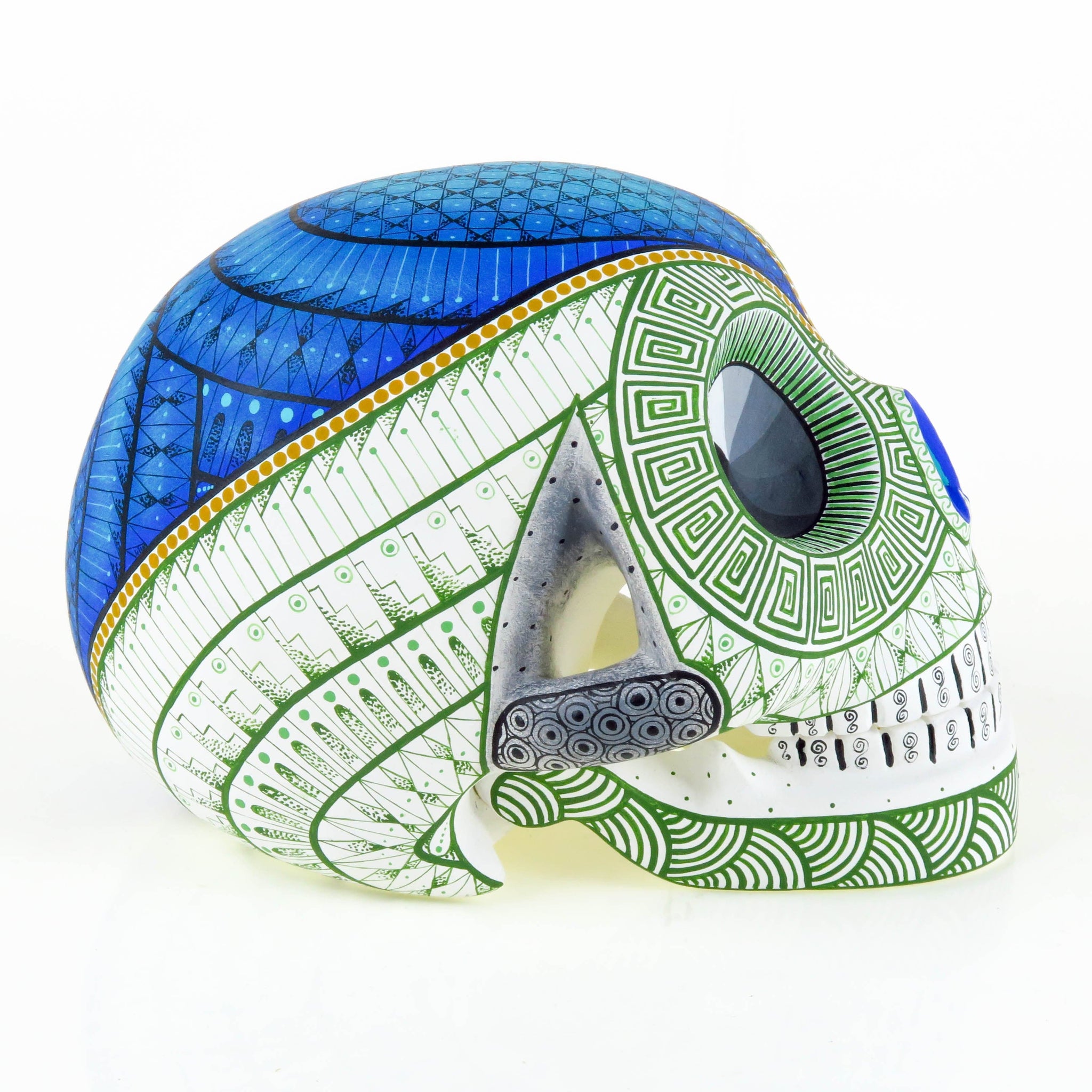 Day of The Dead Skull - Oaxacan Alebrije Wood Carving – VivaMexico.com ...