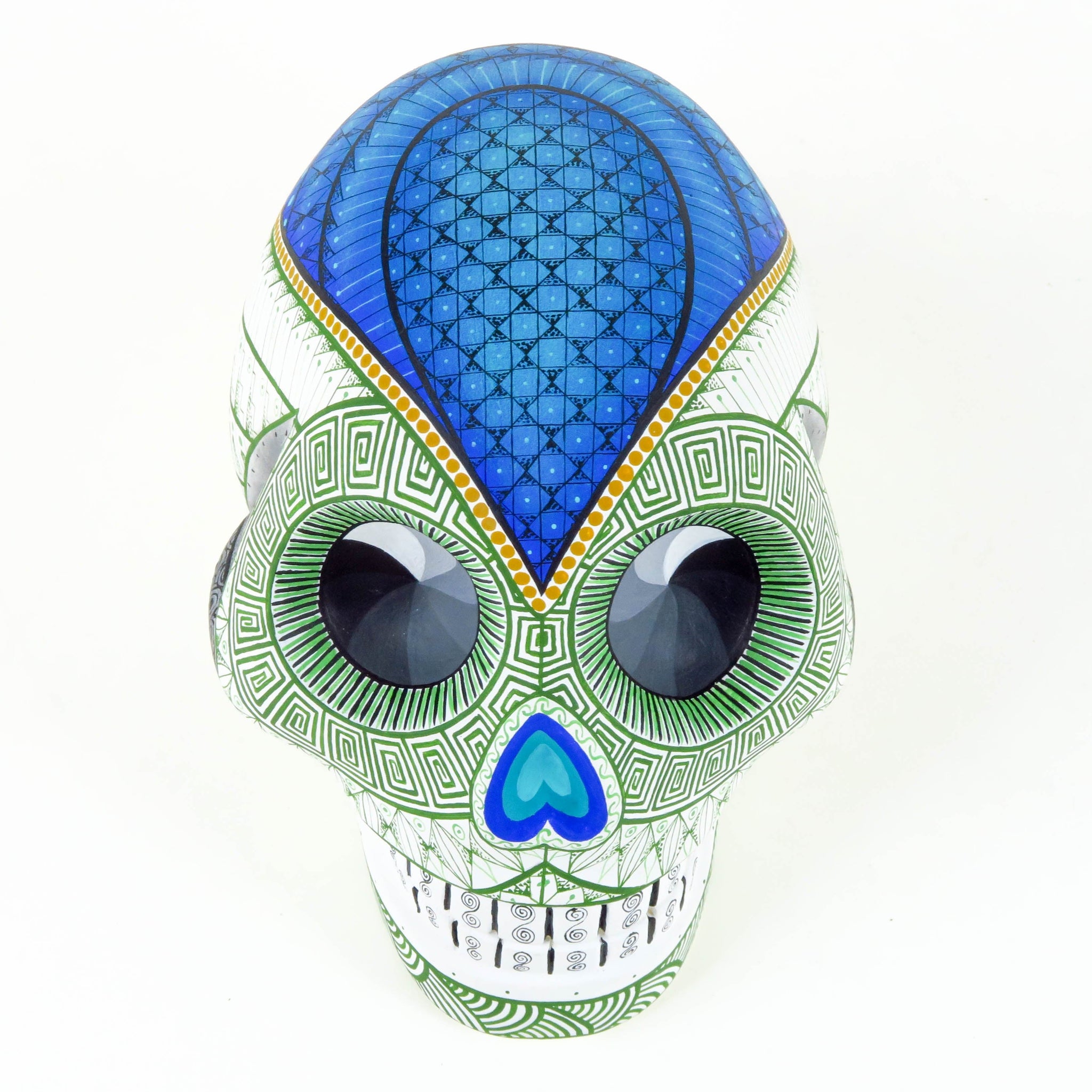 Day of The Dead Skull - Oaxacan Alebrije Wood Carving – VivaMexico.com ...